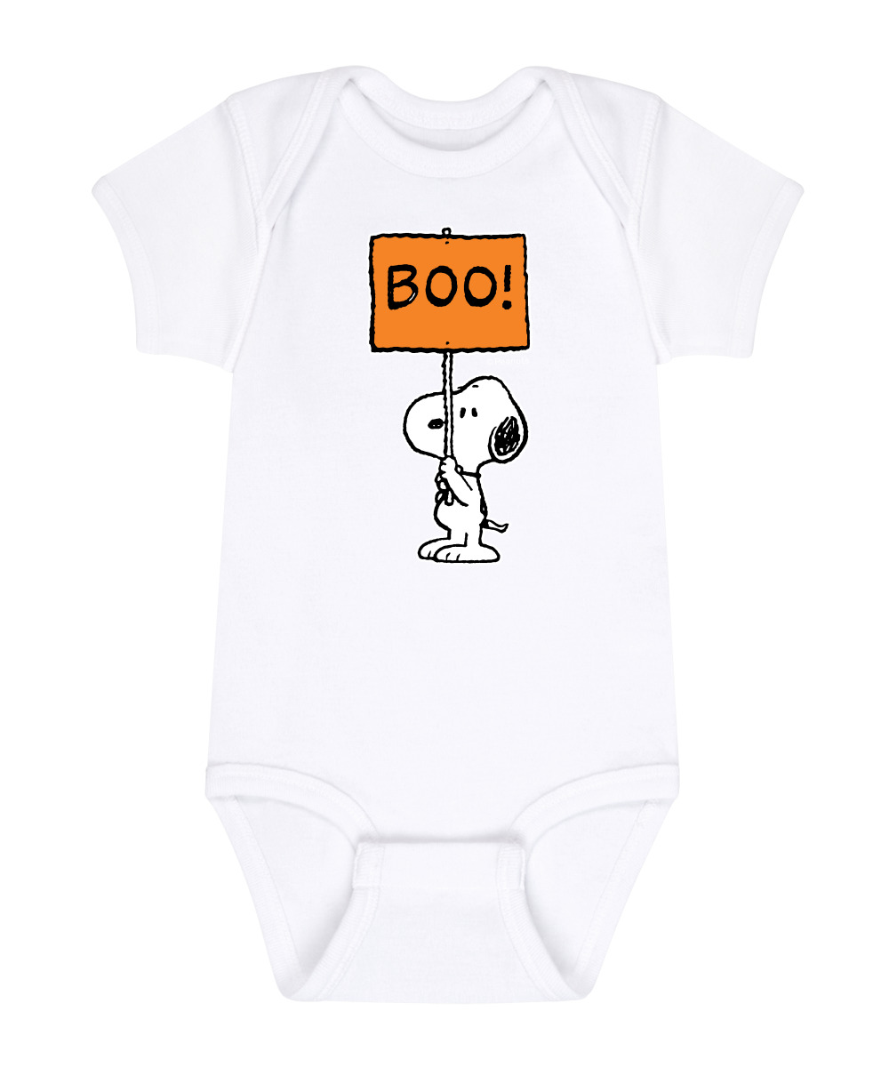 Peanuts - Snoopy Boo Sign - Infant Baby One Piece - Walmart.com
