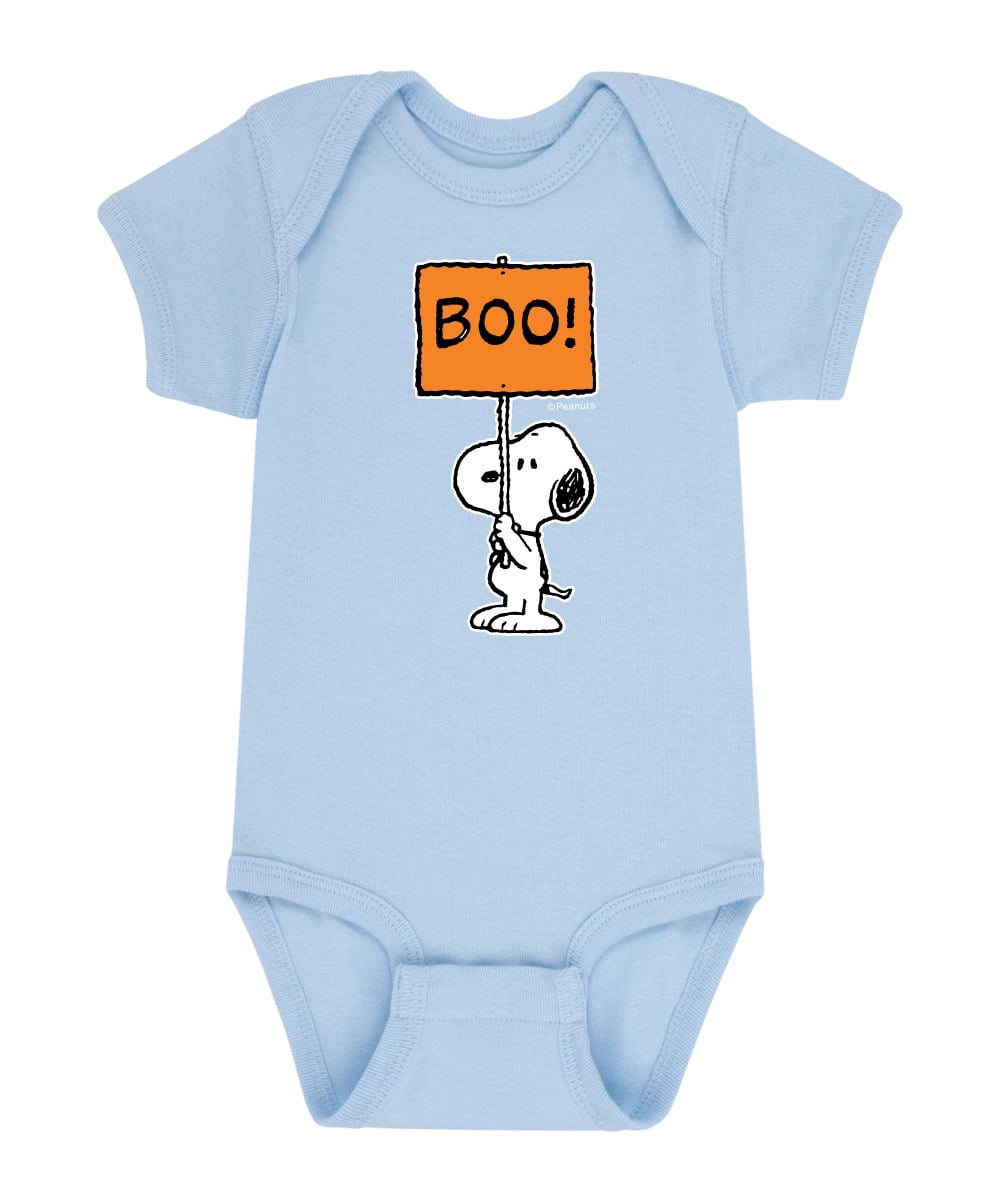 Peanuts - Snoopy Boo Sign - Infant Baby One Piece - Walmart.com