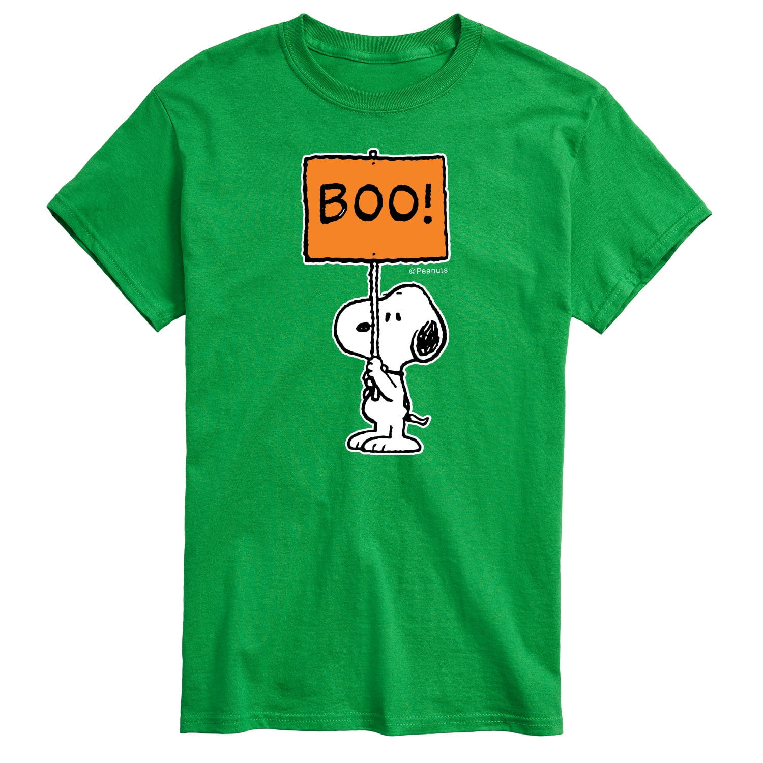 Peanuts - Snoopy Boo Sign - Men's Short Sleeve Graphic T-Shirt ...