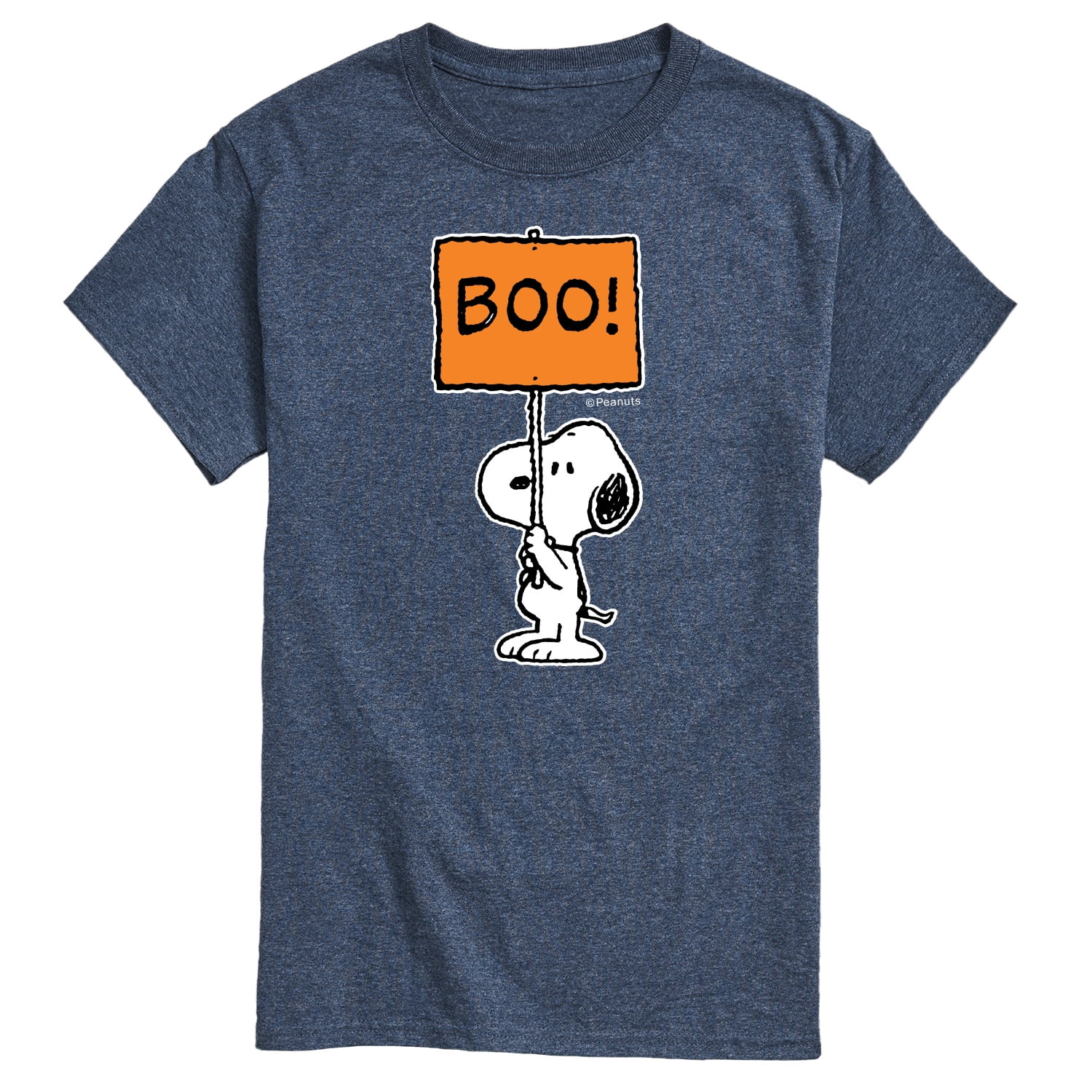 Peanuts - Snoopy Boo Sign - Men's Short Sleeve Graphic T-Shirt ...