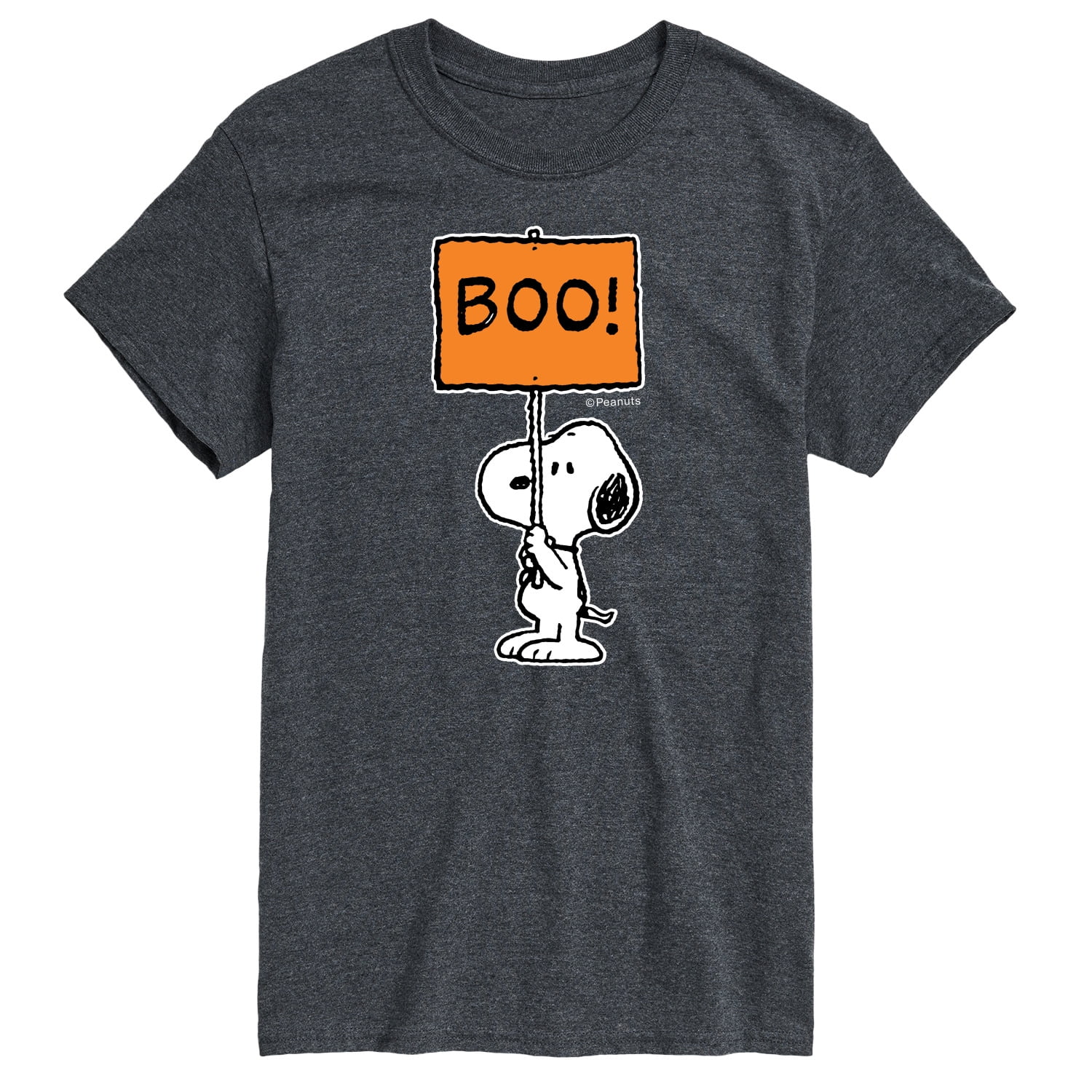 Peanuts - Snoopy Boo Sign - Men's Short Sleeve Graphic T-Shirt ...
