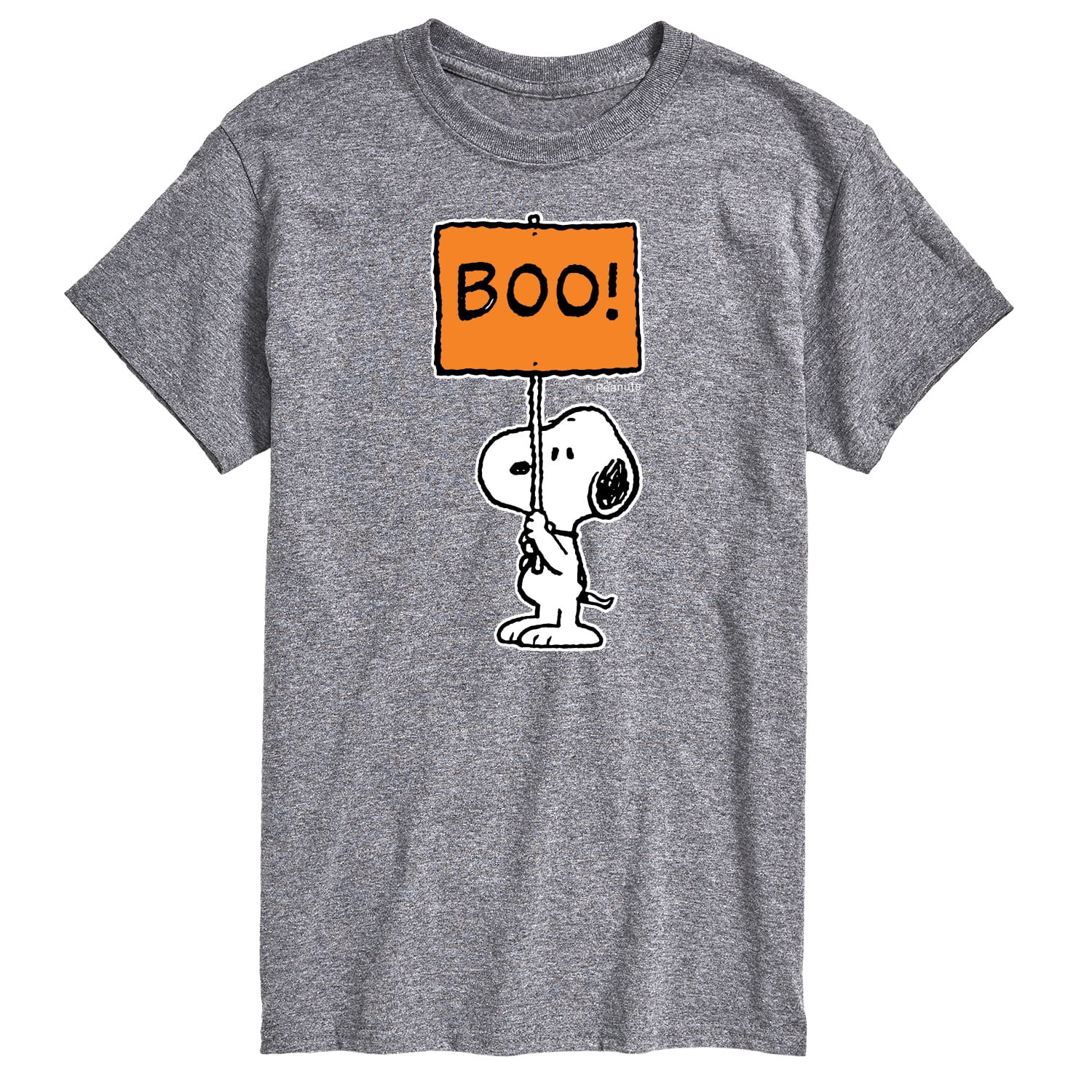 Peanuts - Snoopy Boo Sign - Men's Short Sleeve Graphic T-Shirt ...