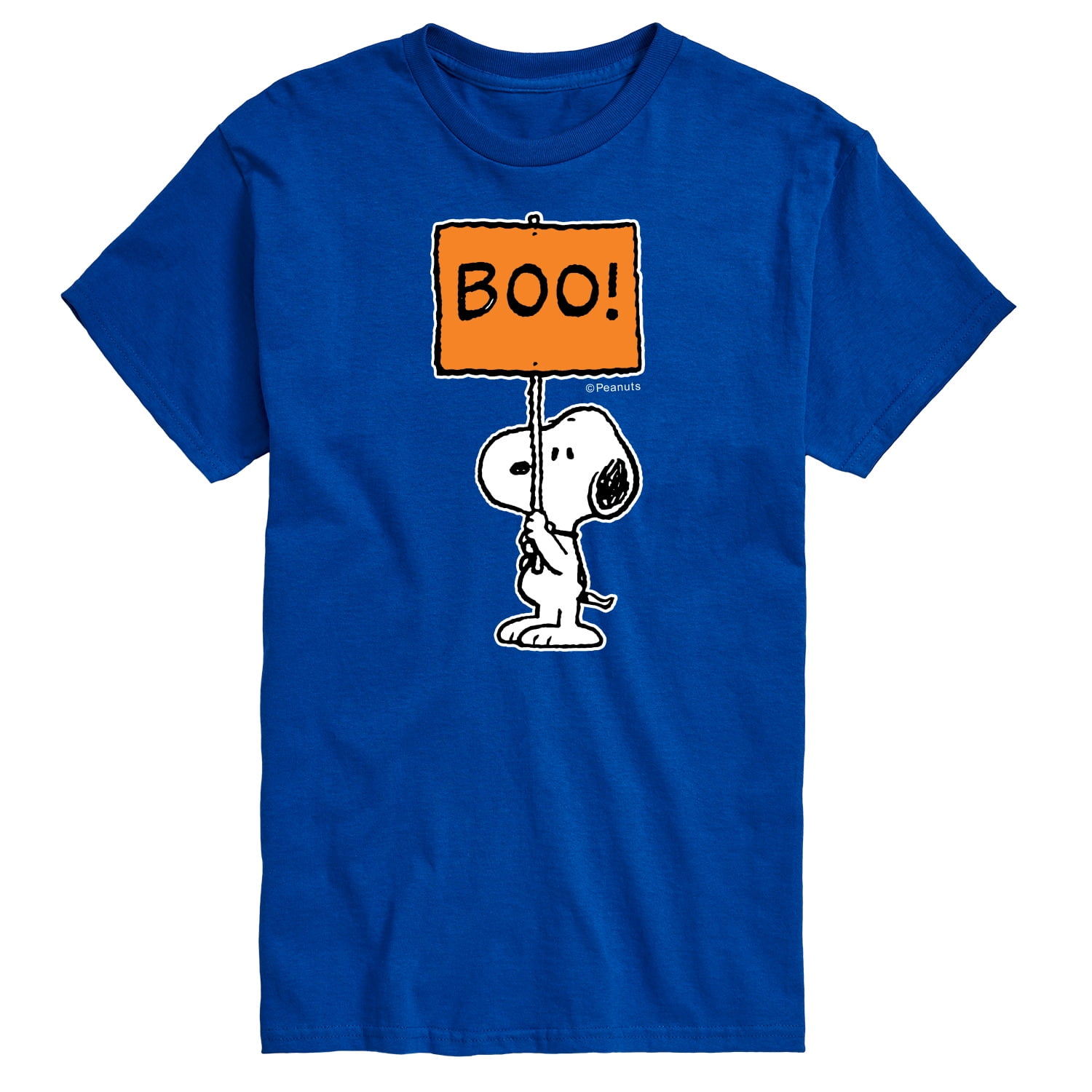 Peanuts - Snoopy Boo Sign - Men's Short Sleeve Graphic T-Shirt ...