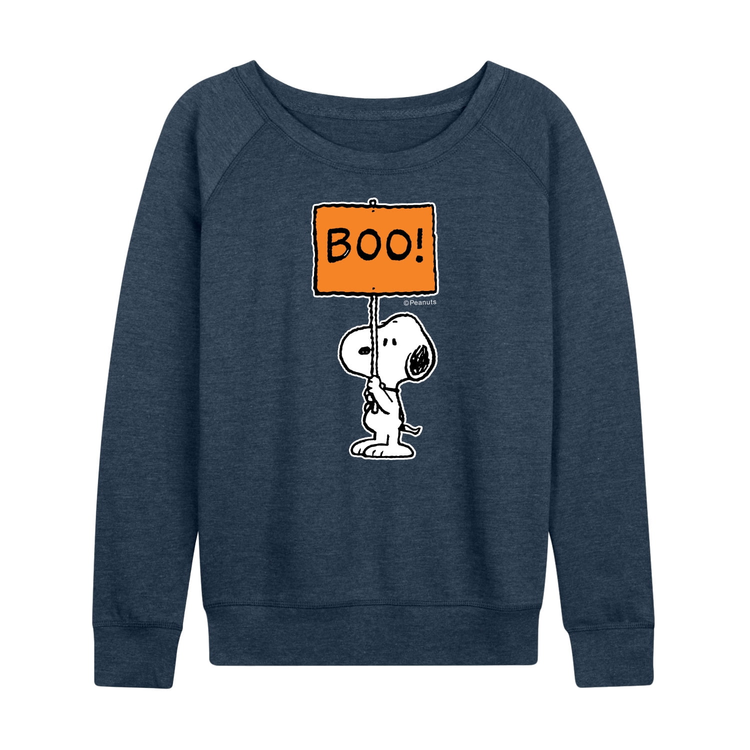 Peanuts - Snoopy Boo Sign - Women's Lightweight French Terry Long ...