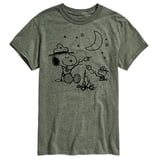 Peanuts Officially Licensed - Snoopy Camping - Men's Short Sleeve ...