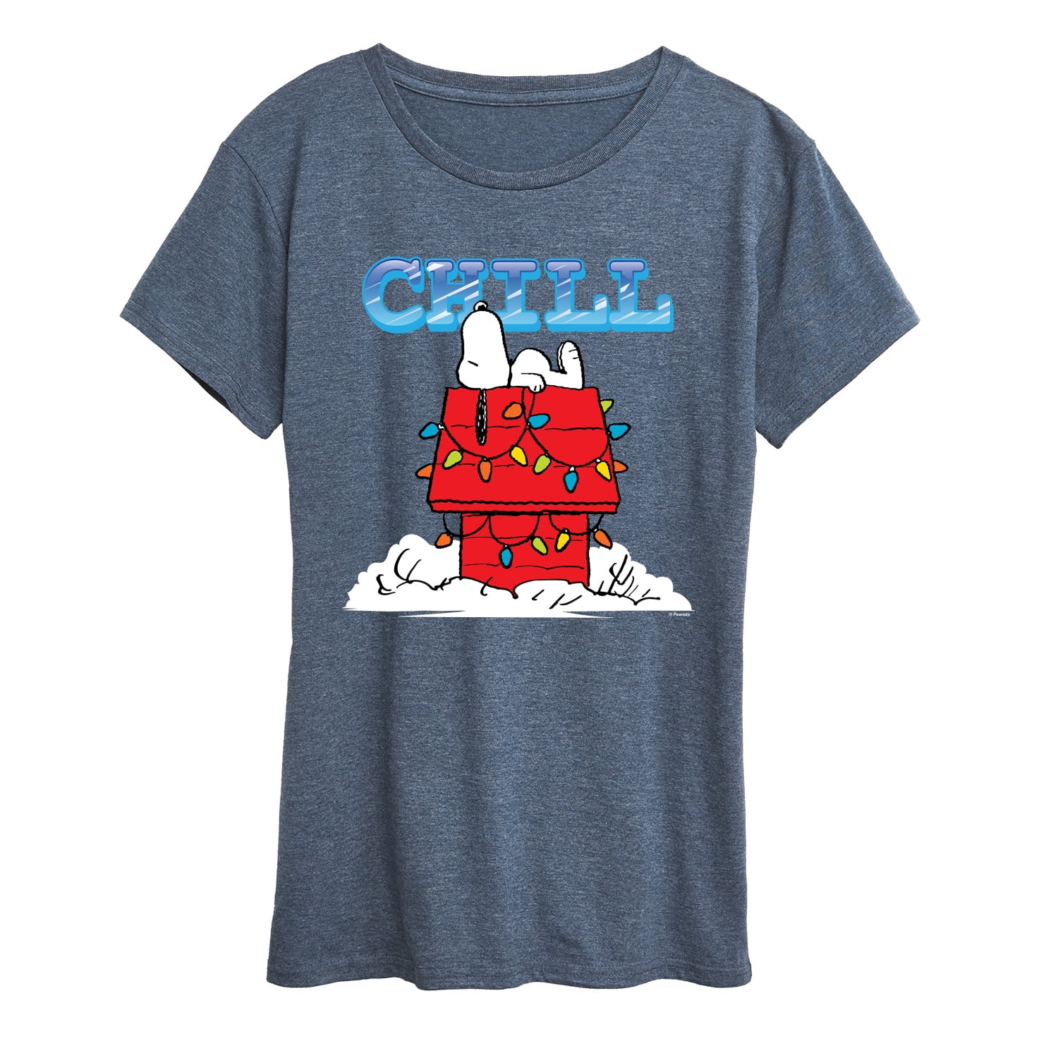 Peanuts - Snoopy Chill - Women's Short Sleeve Graphic T-Shirt - Walmart.com