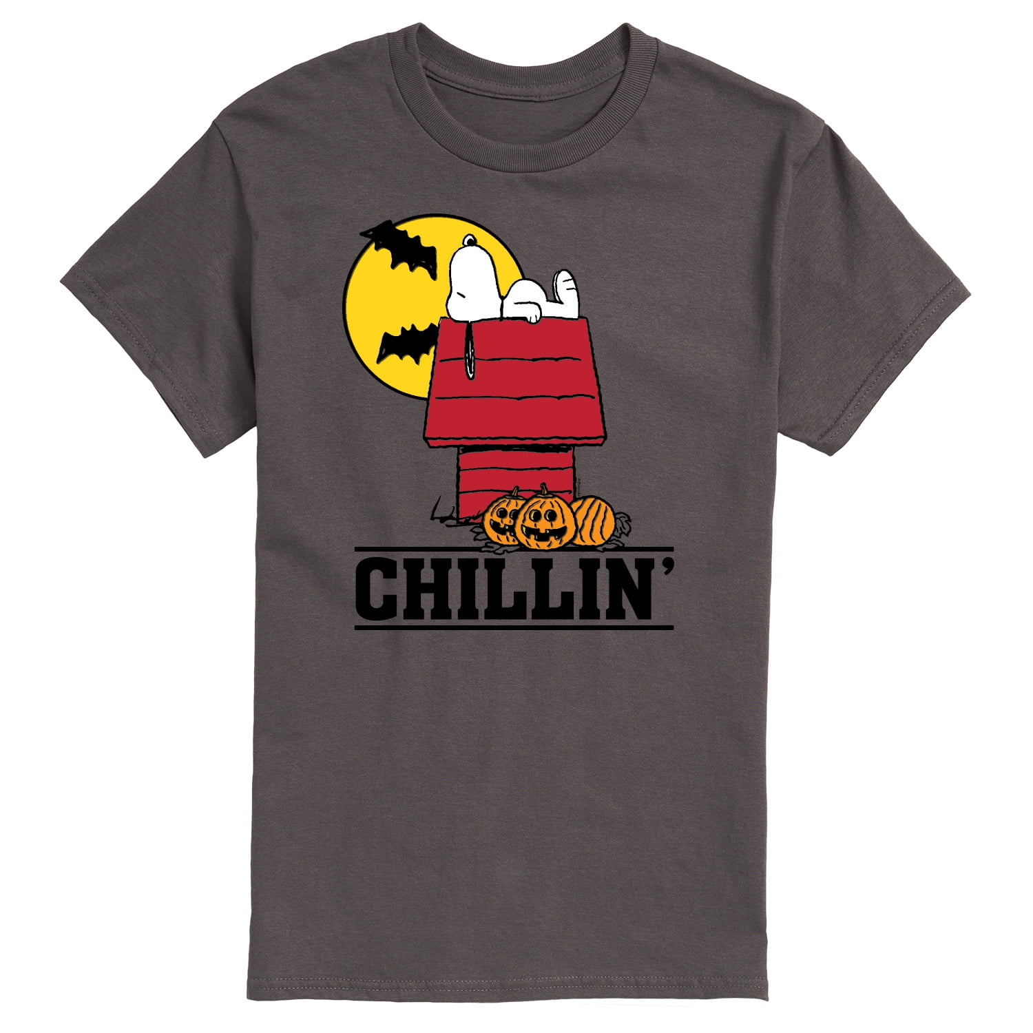 Peanuts - Snoopy Chillin Halloween - Men's Short Sleeve Graphic T-Shirt ...