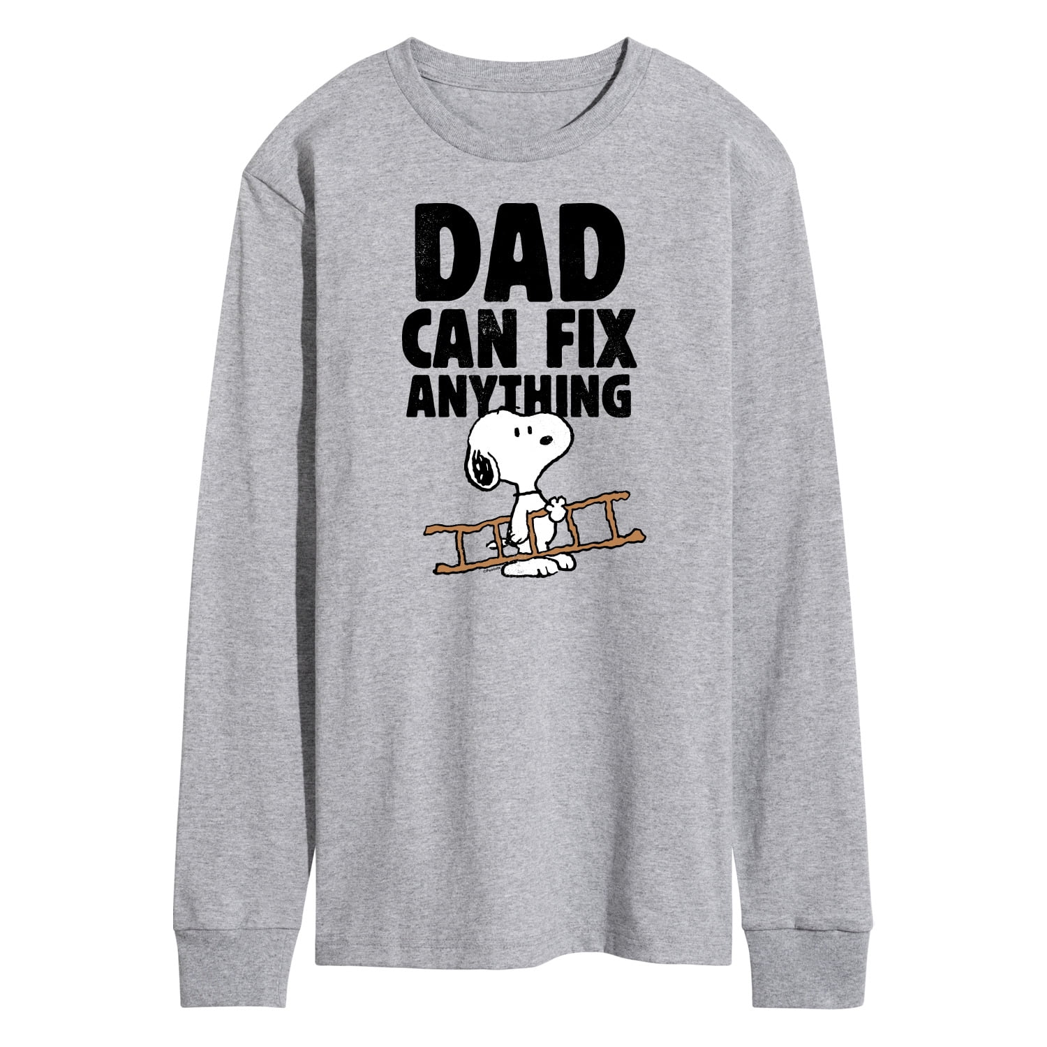 Peanuts - Snoopy Dad Can Fix It - Men's Long Sleeve T-Shirt - Walmart.com
