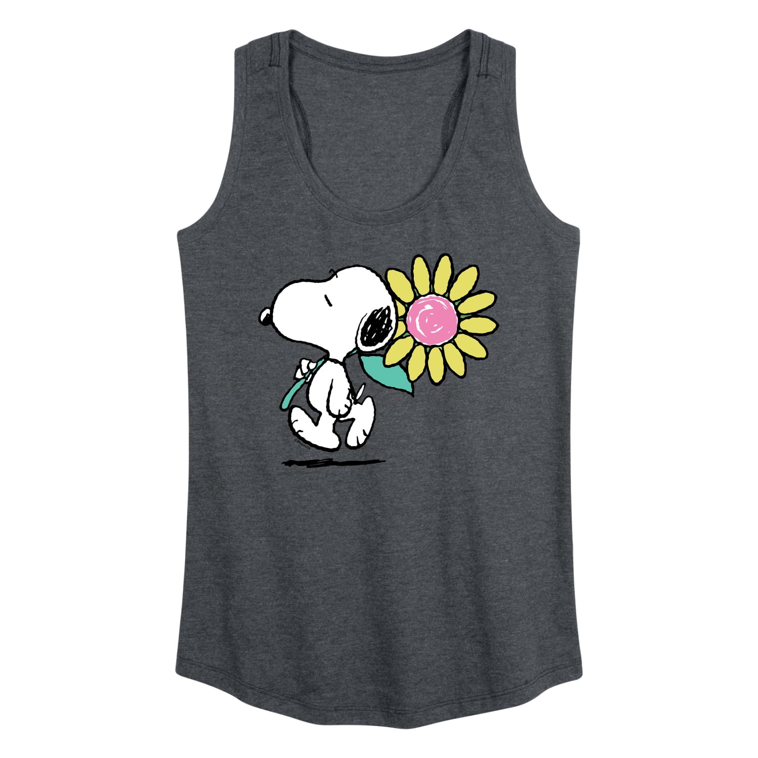 Peanuts - Snoopy Daisy - Women's Racerback Graphic Tank - Walmart.com
