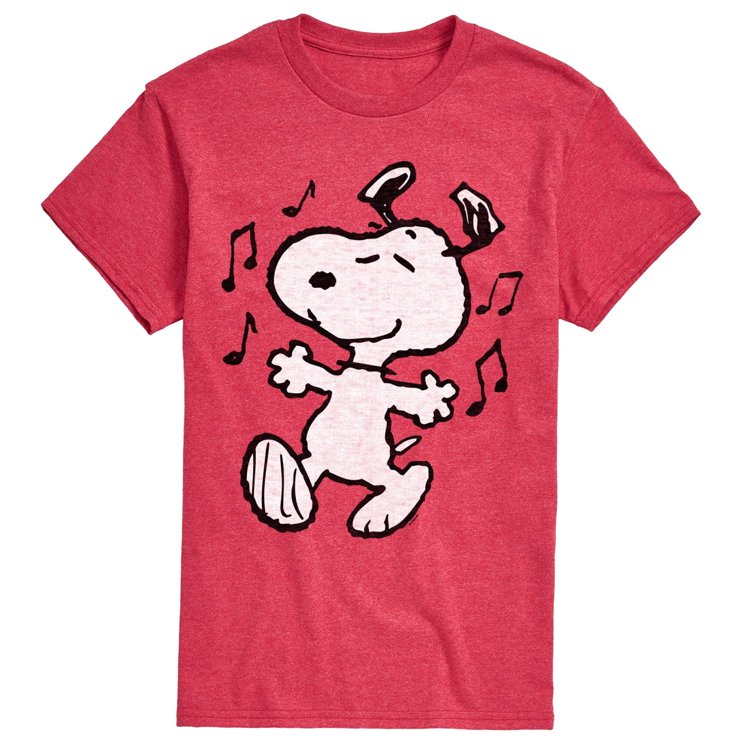 Peanuts - Snoopy Dancing - Men's Short Sleeve Graphic T-Shirt - Walmart.com
