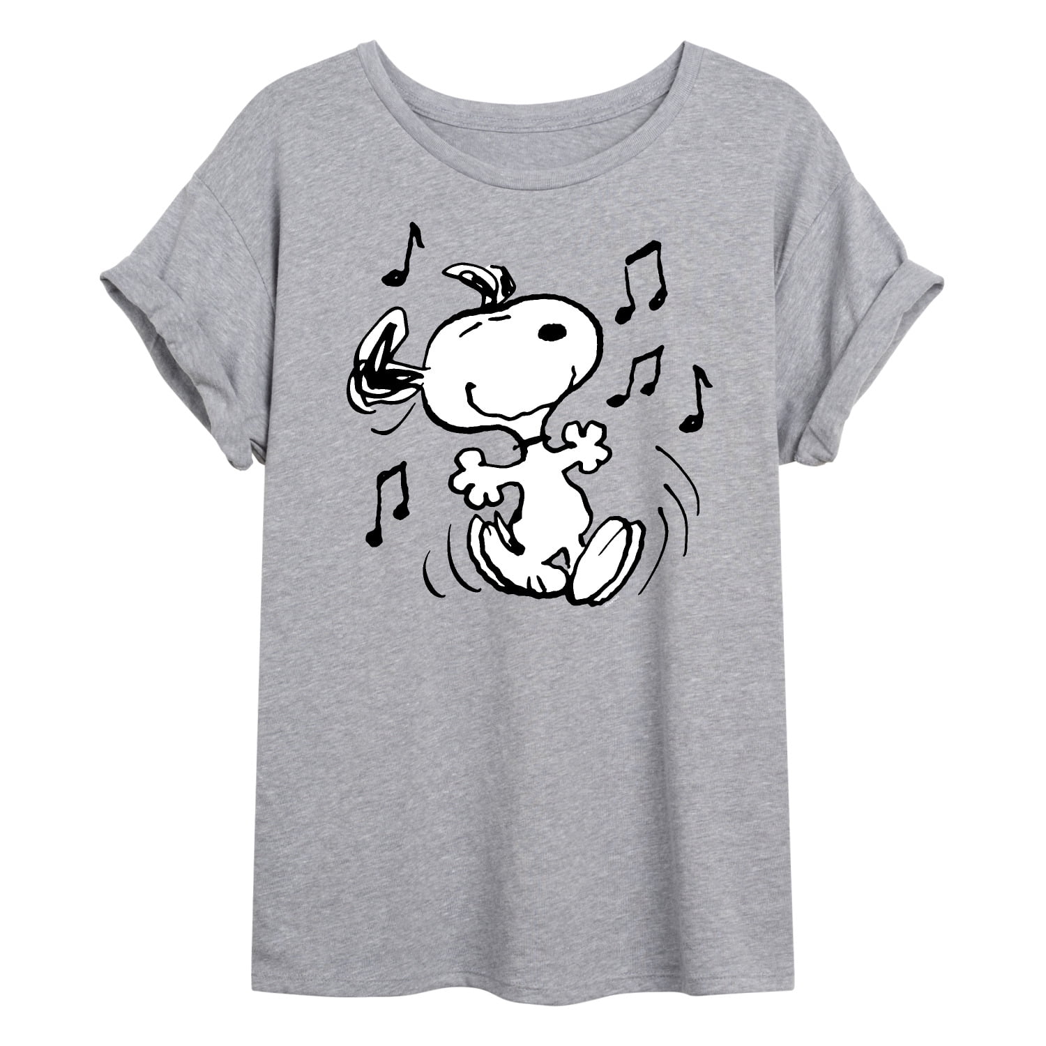 Peanuts - Snoopy Dancing - Women's Oversized T-Shirt - Walmart.com