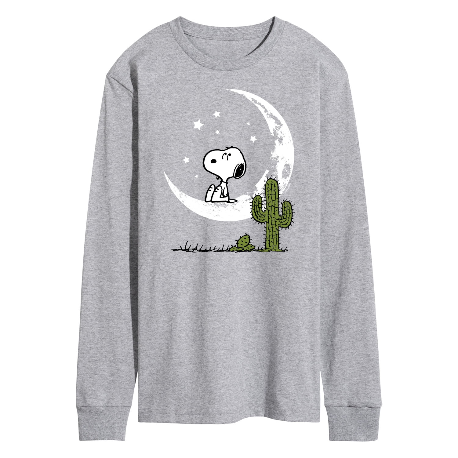 Peanuts - Snoopy Desert On Moon - Men's Long Sleeve Graphic T-Shirt ...