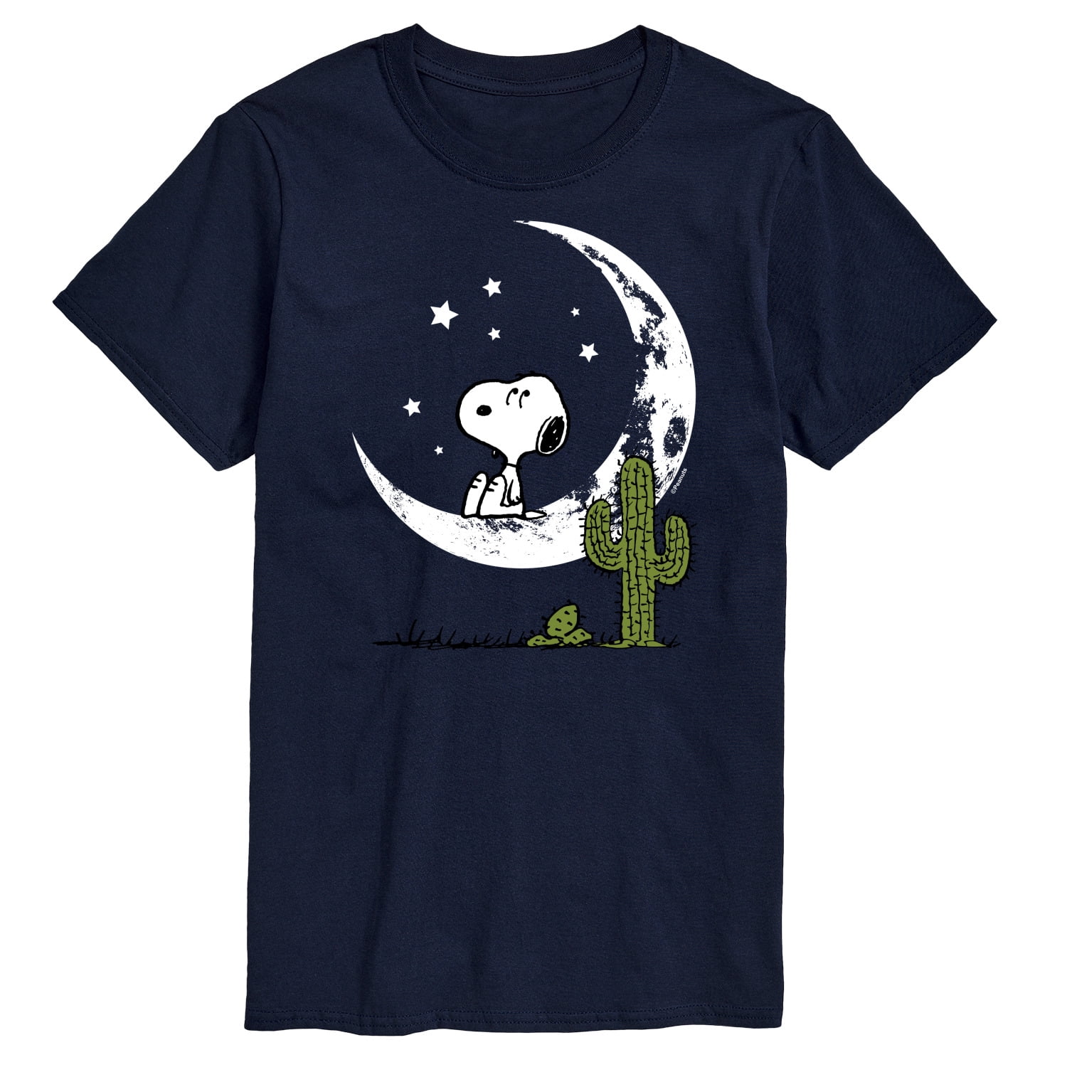 Peanuts - Snoopy Desert On Moon - Men's Short Sleeve Graphic T-Shirt ...
