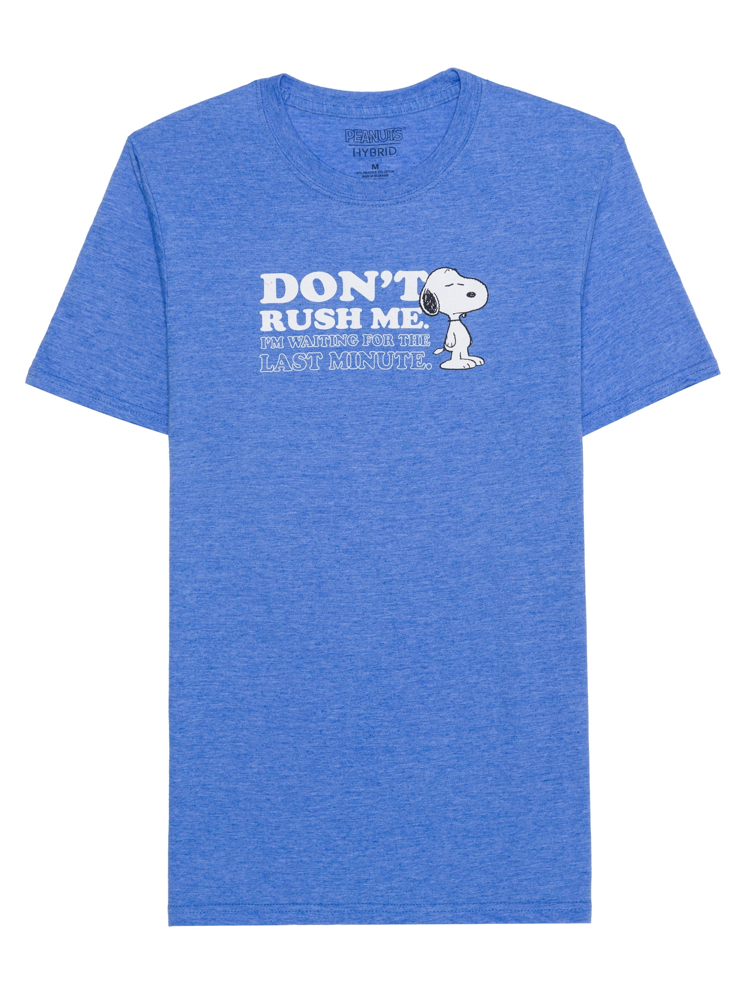 Peanuts Snoopy Don't Rush Me Men's & Big Men's Graphic Tee with Short Sleeves, Sizes S-3XL ...