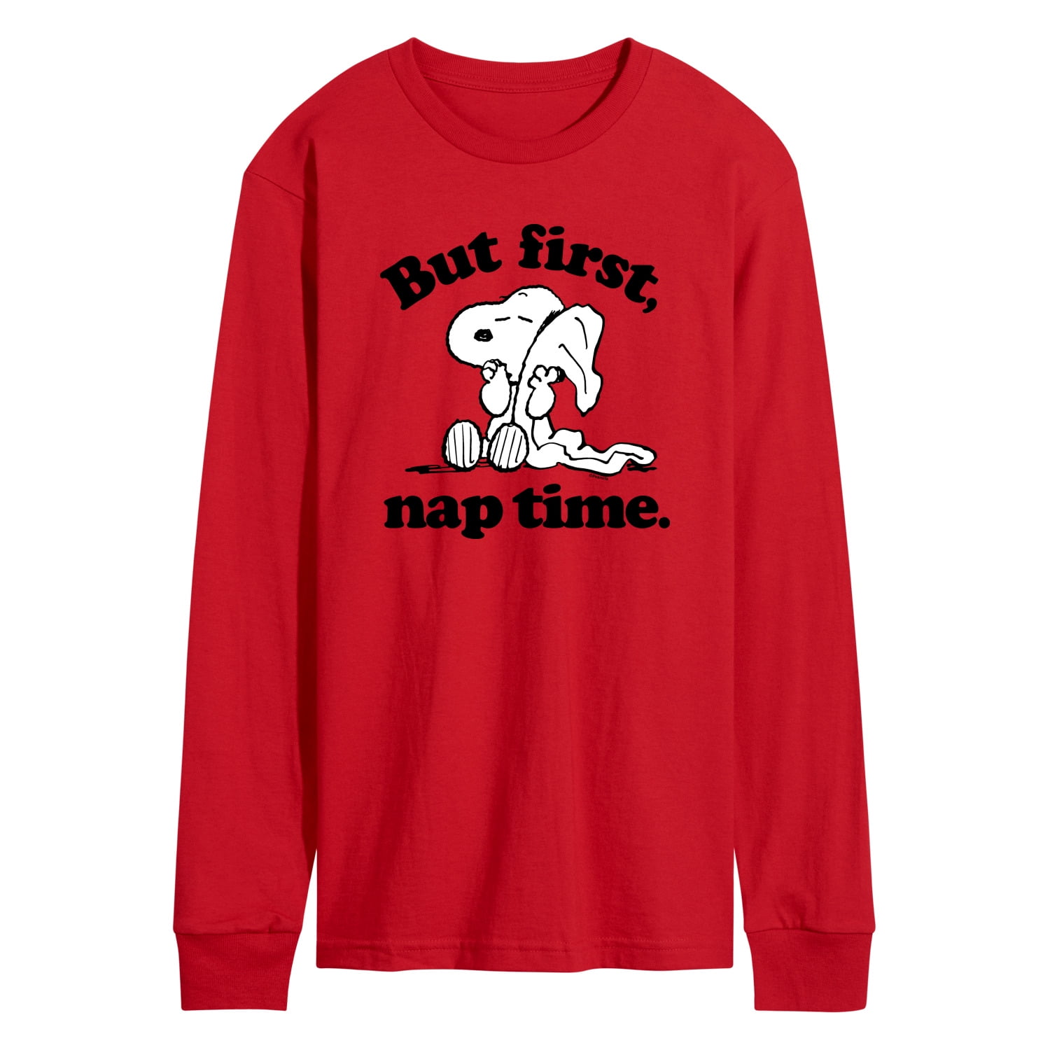 Peanuts - Snoopy First Nap Time - Men's Long Sleeve T-Shirt - Walmart.com