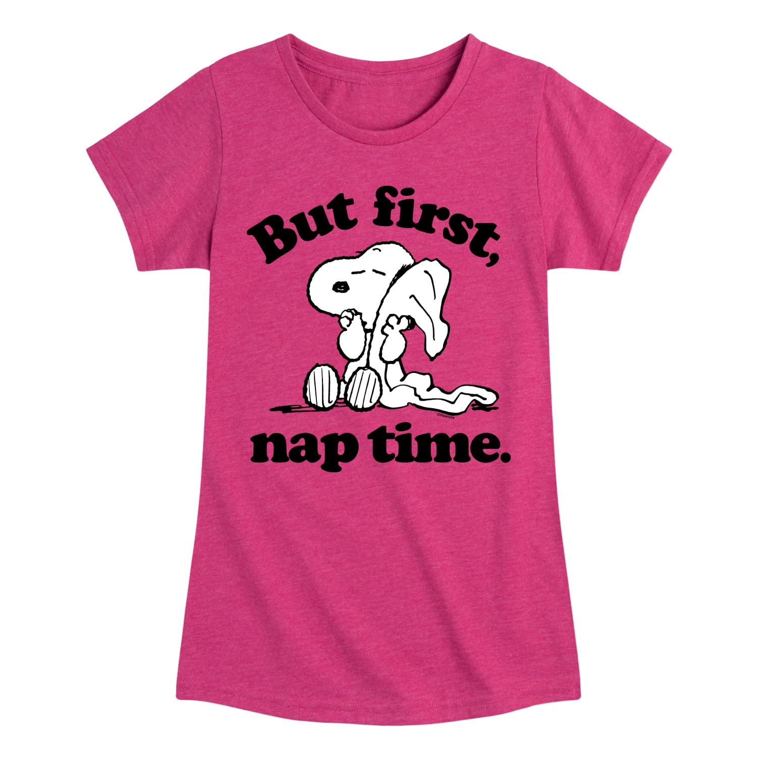 Peanuts - Snoopy First Nap Time - Toddler & Youth Girls Short Sleeve ...
