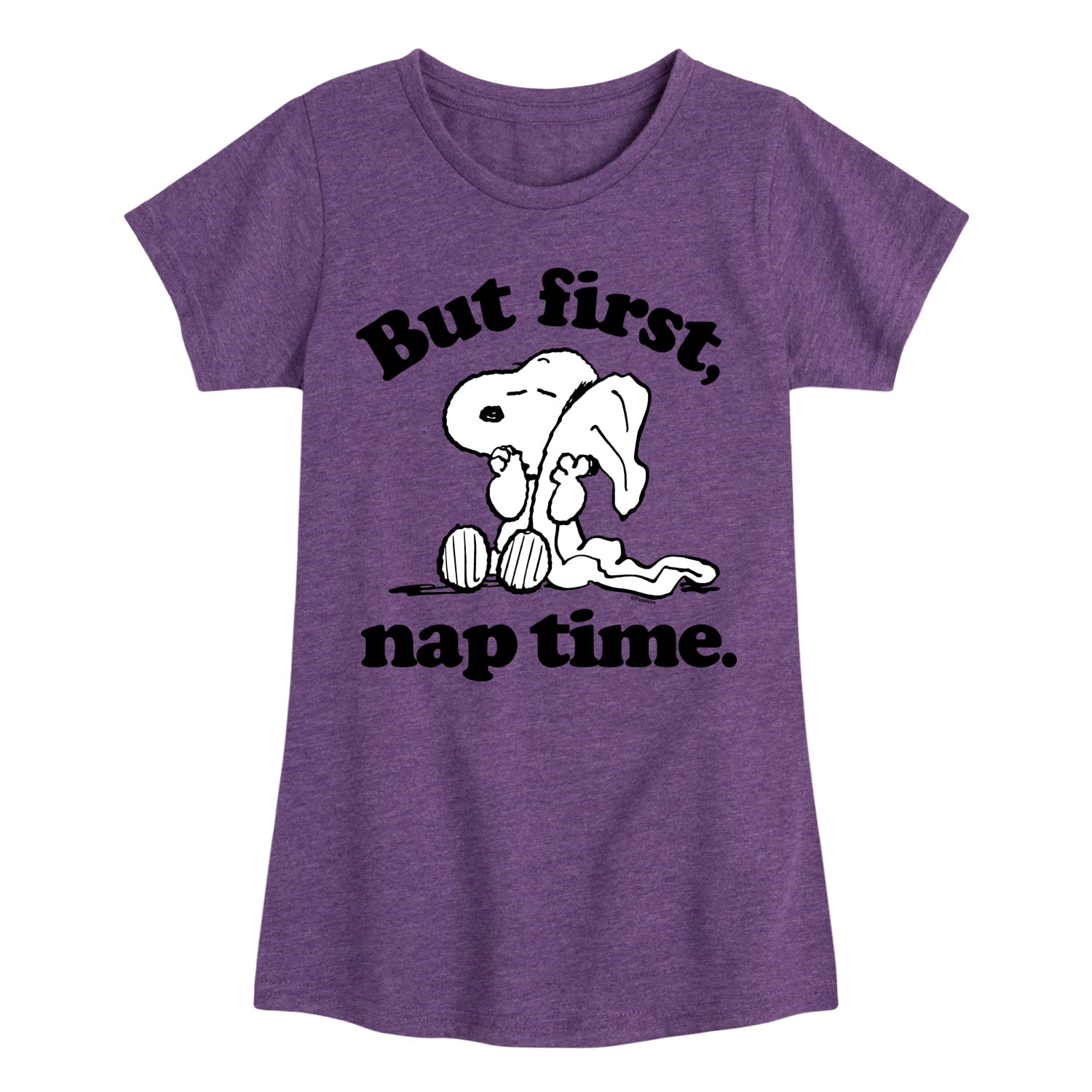 Peanuts - Snoopy First Nap Time - Toddler & Youth Girls Short Sleeve ...