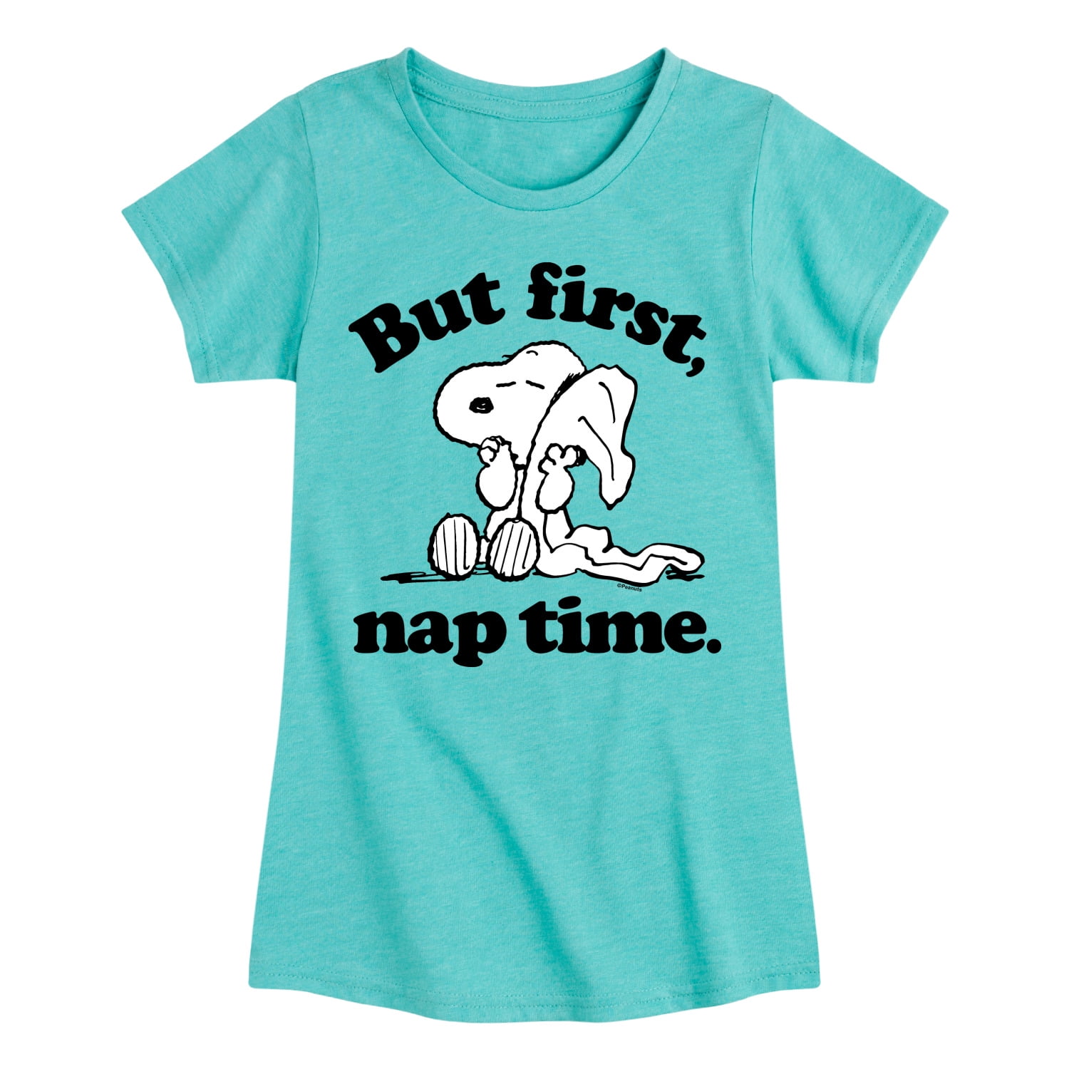 Peanuts - Snoopy First Nap Time - Toddler & Youth Girls Short Sleeve ...