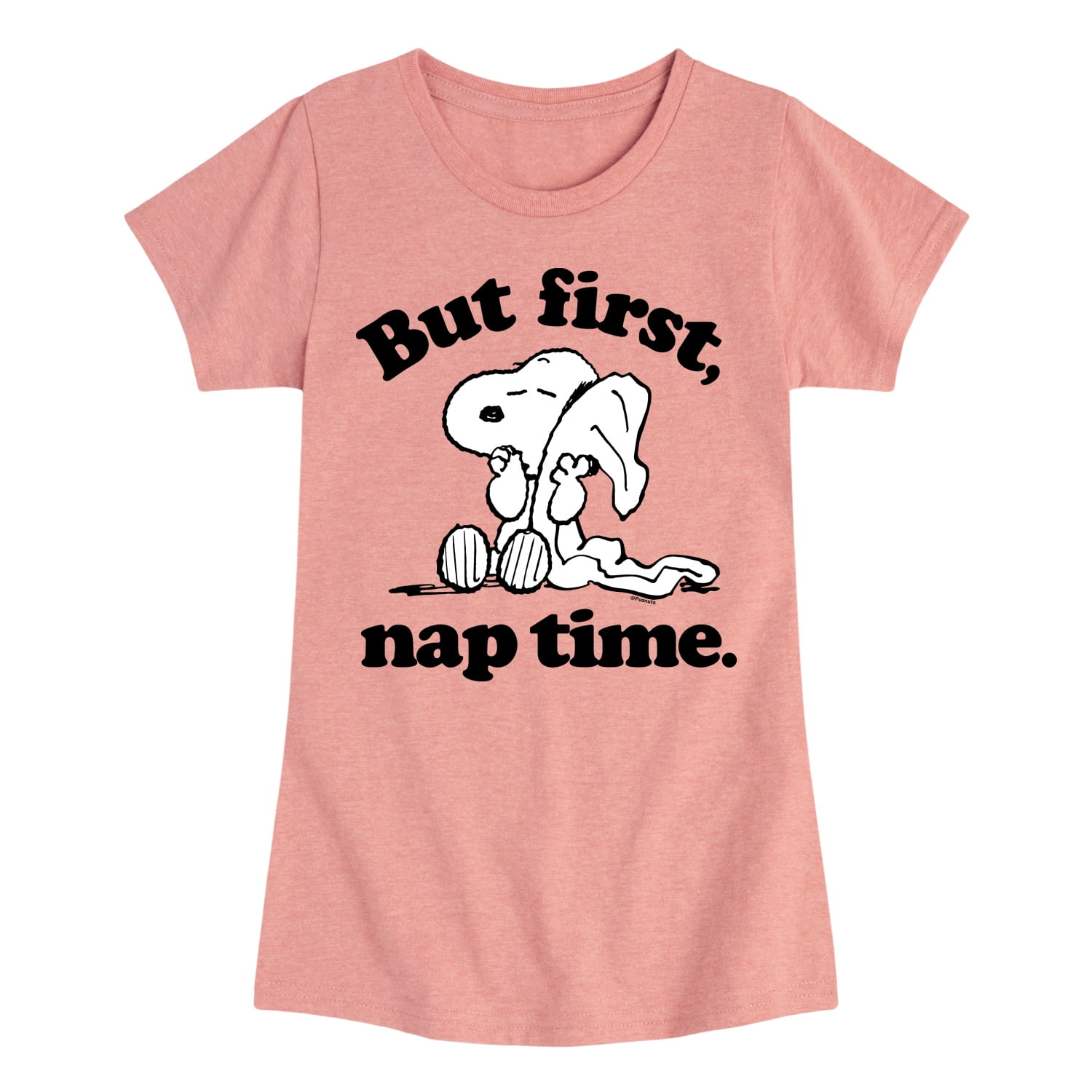 Peanuts - Snoopy First Nap Time - Toddler & Youth Girls Short Sleeve ...