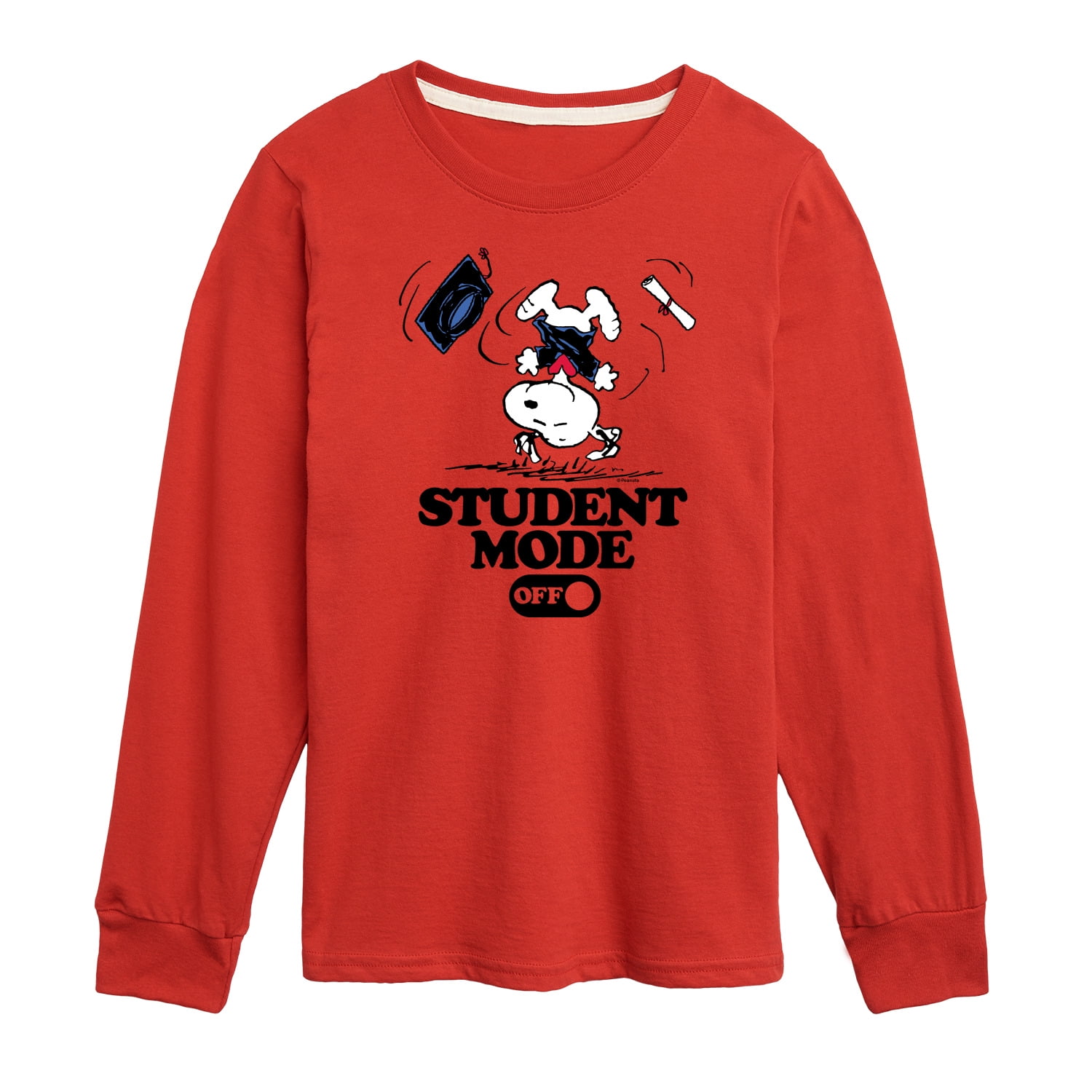 Peanuts - Snoopy Flipping - Student Mode Off - Toddler & Youth Long ...
