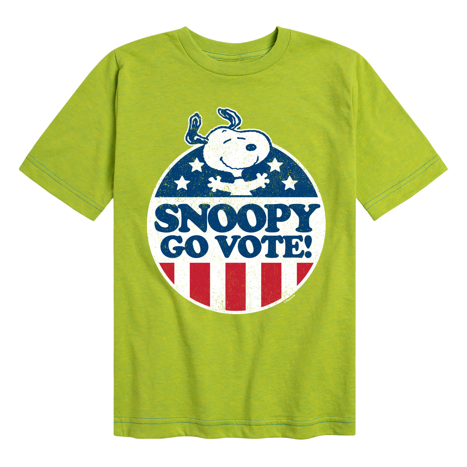 Peanuts - Snoopy Go Vote - Toddler & Youth Short Sleeve Graphic T-Shirt ...