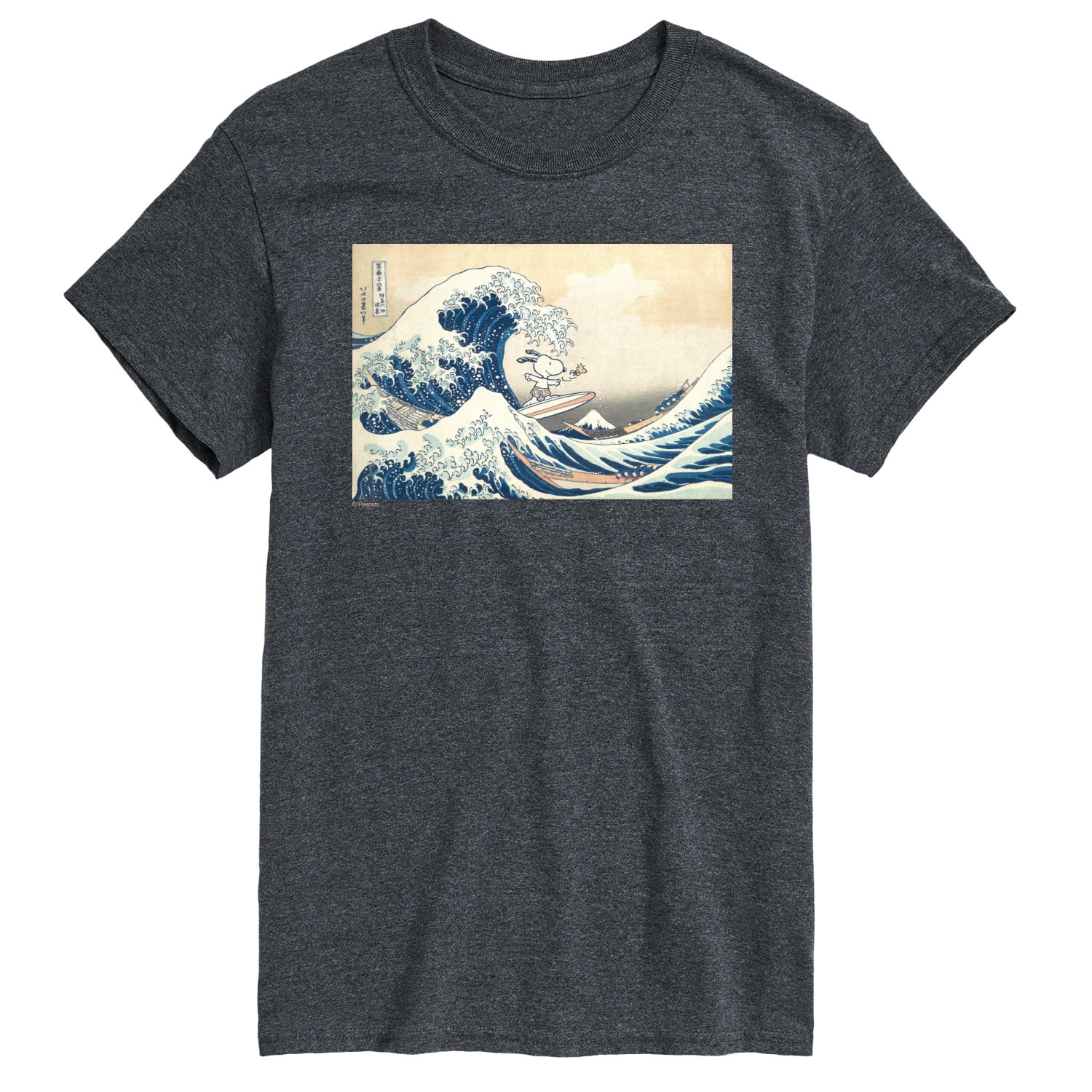 Peanuts - Snoopy Great Wave - Men's Short Sleeve Graphic T-Shirt ...
