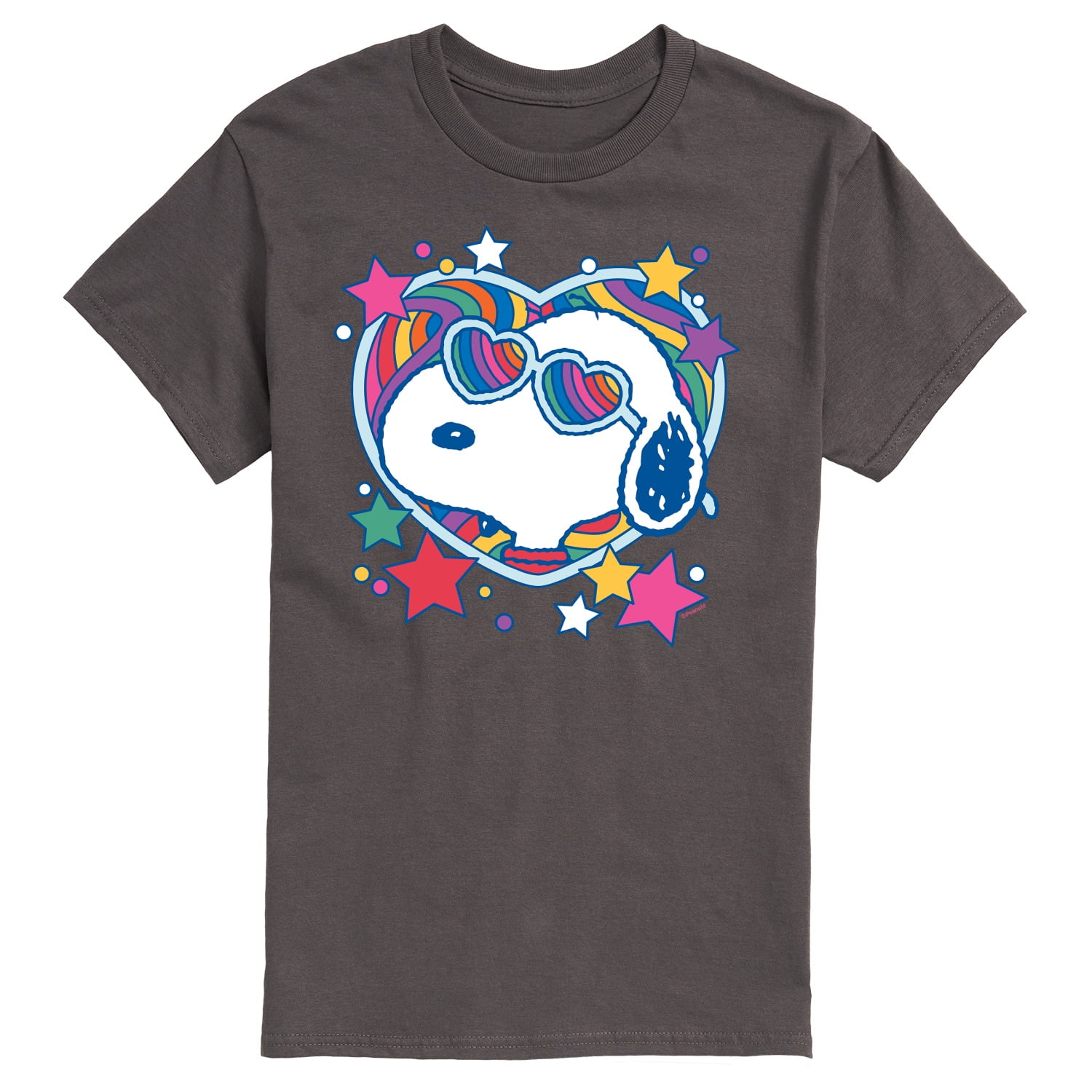 Peanuts - Snoopy Groovy Heart - Men's Short Sleeve Graphic T-Shirt ...