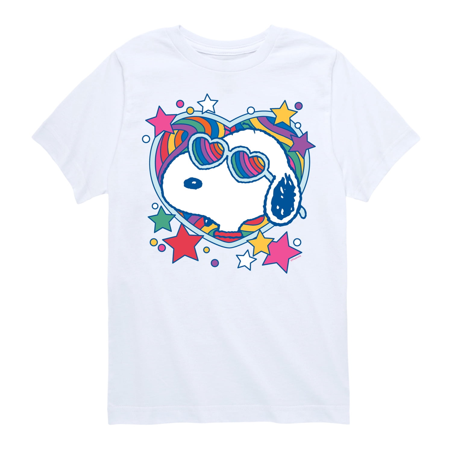 Peanuts - Snoopy Groovy Heart - Toddler And Youth Short Sleeve Graphic ...
