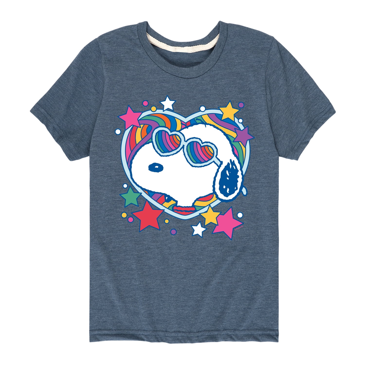 Peanuts - Snoopy Groovy Heart - Toddler And Youth Short Sleeve Graphic ...