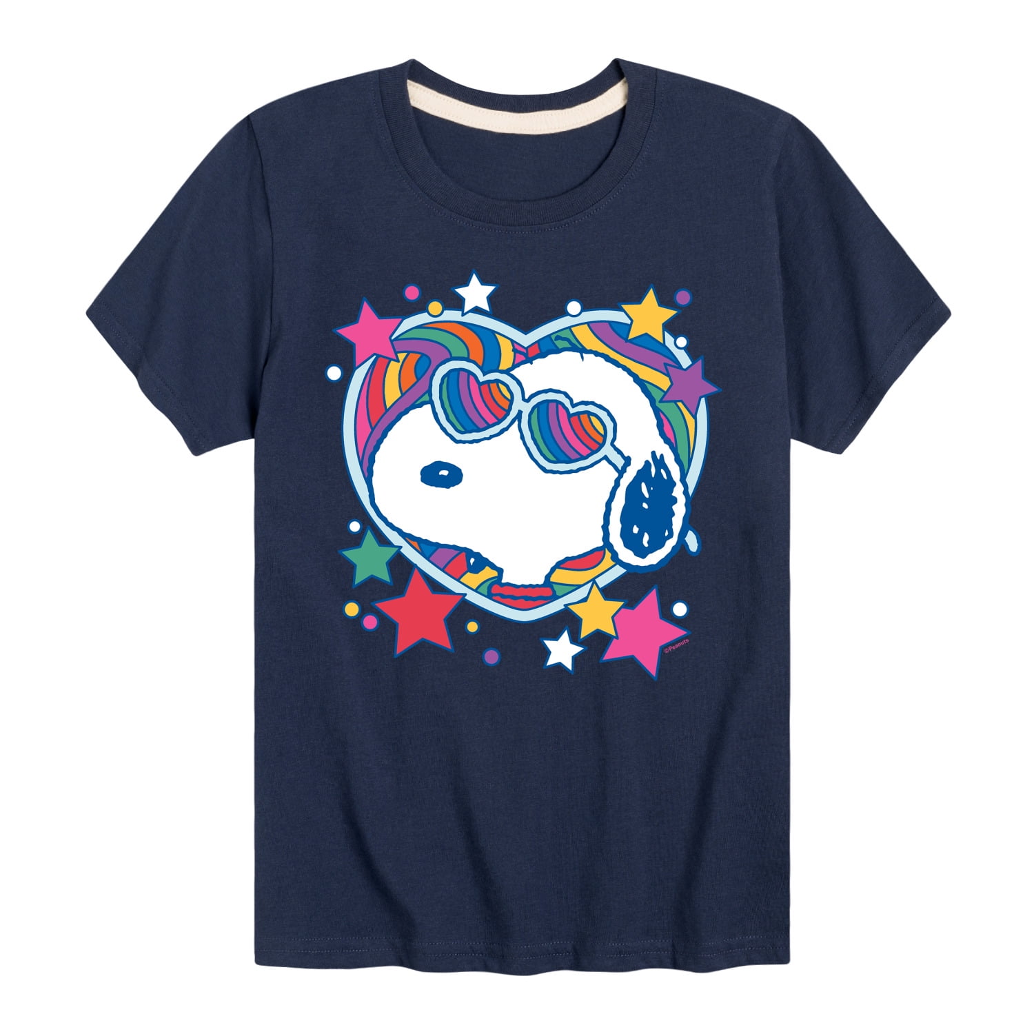 Peanuts - Snoopy Groovy Heart - Toddler And Youth Short Sleeve Graphic ...