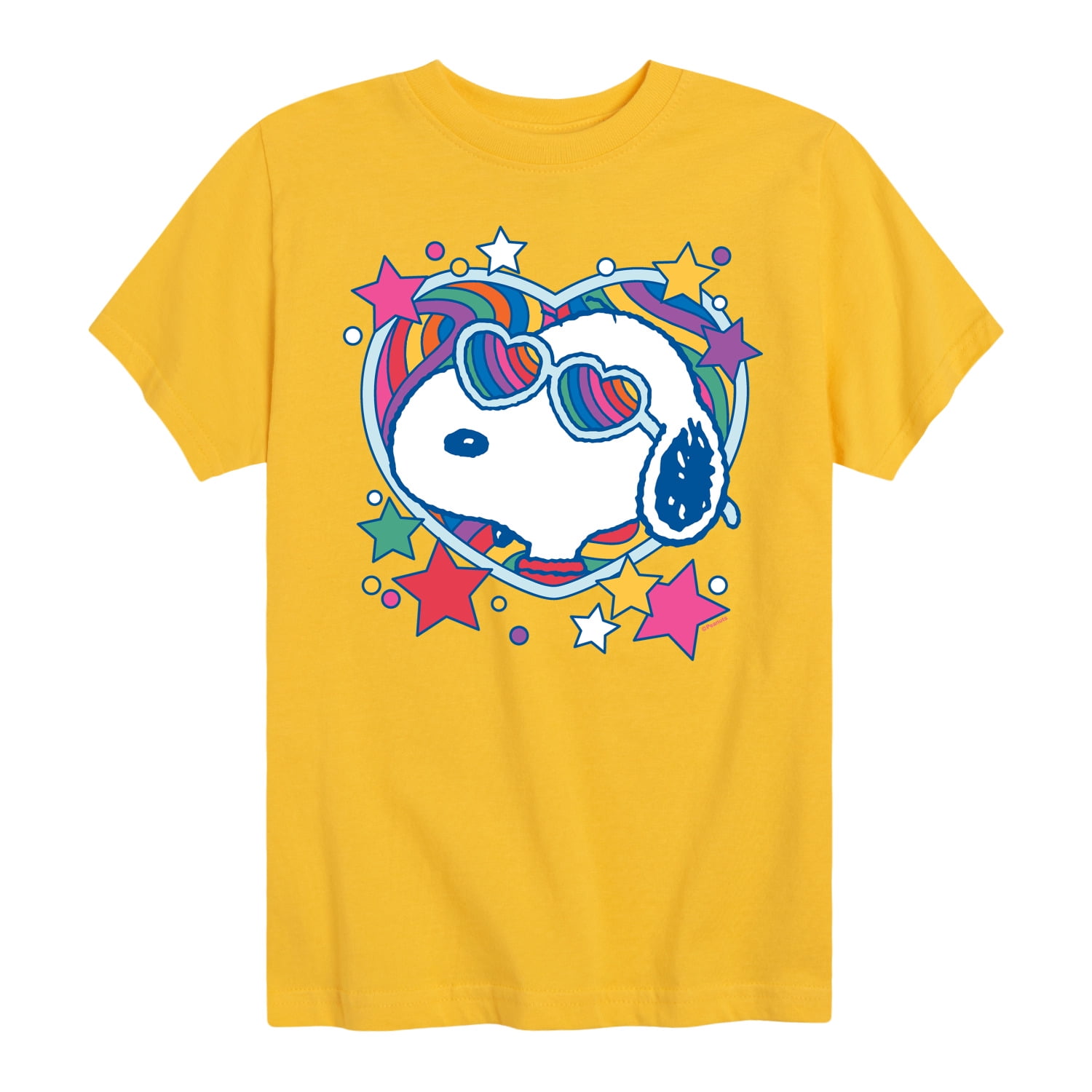 Peanuts - Snoopy Groovy Heart - Toddler And Youth Short Sleeve Graphic ...