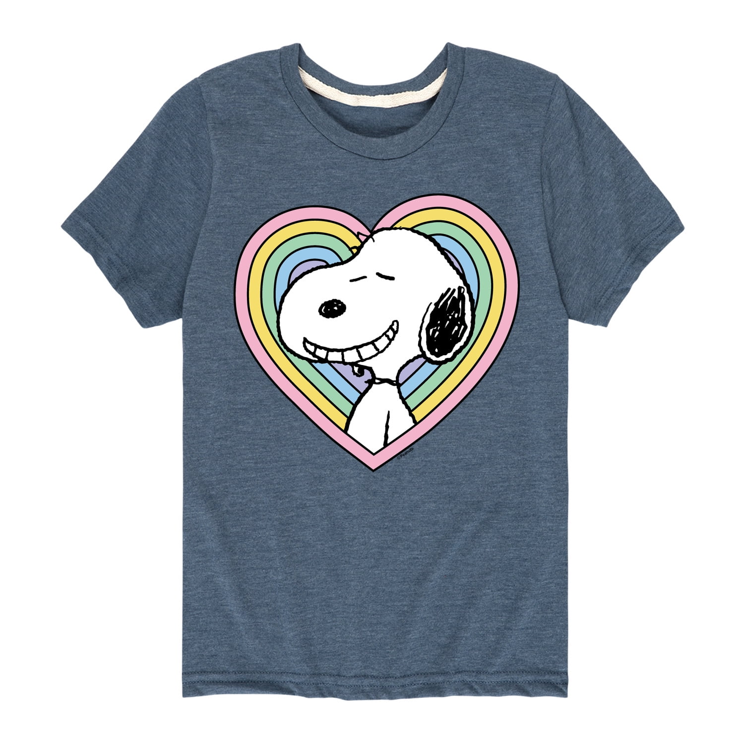 Peanuts - Snoopy Heart - Youth Short Sleeve Tee - Walmart.com