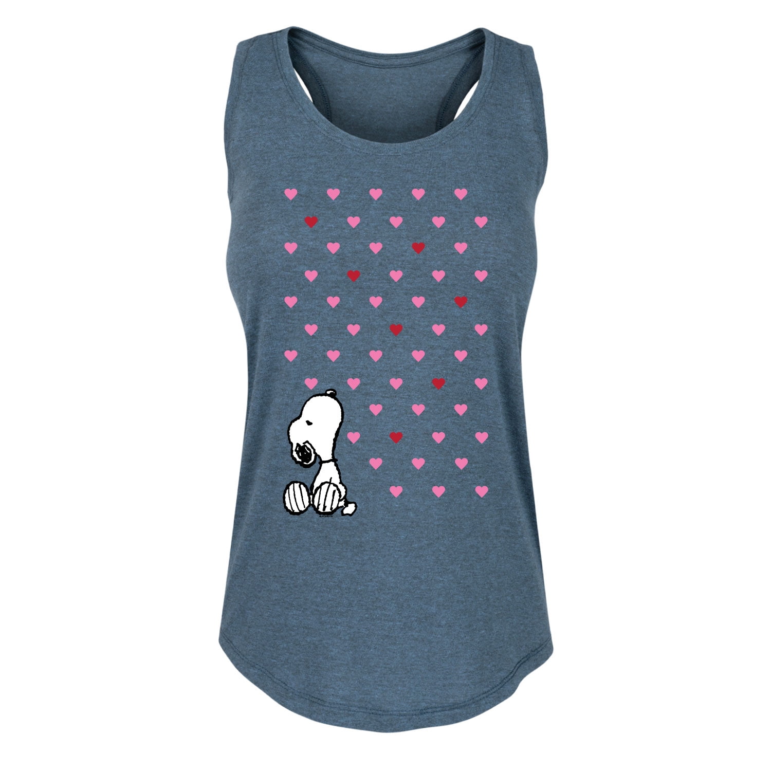 Peanuts - Snoopy Hearts - Women's Racerback Tank Top - Walmart.com