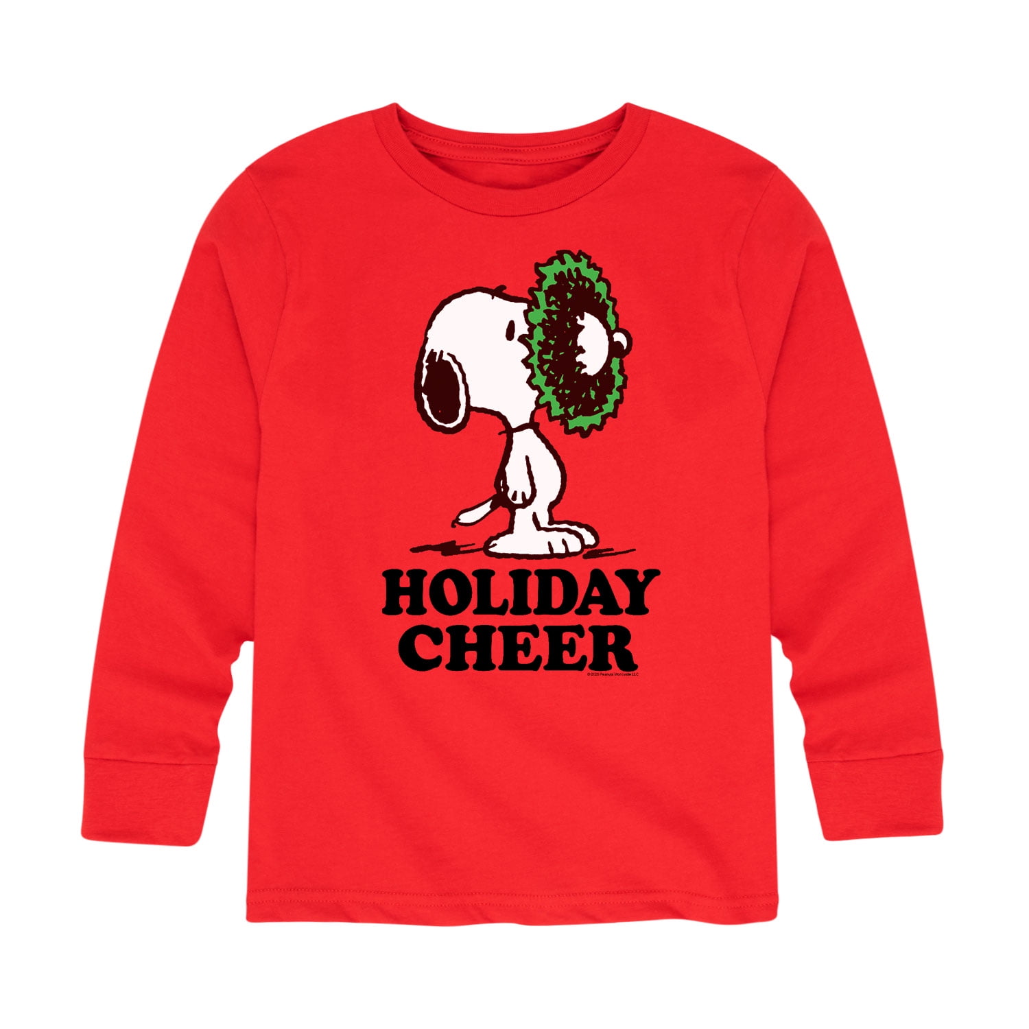Peanuts - Snoopy Holiday Cheer - Toddler And Youth Long Sleeve Graphic ...
