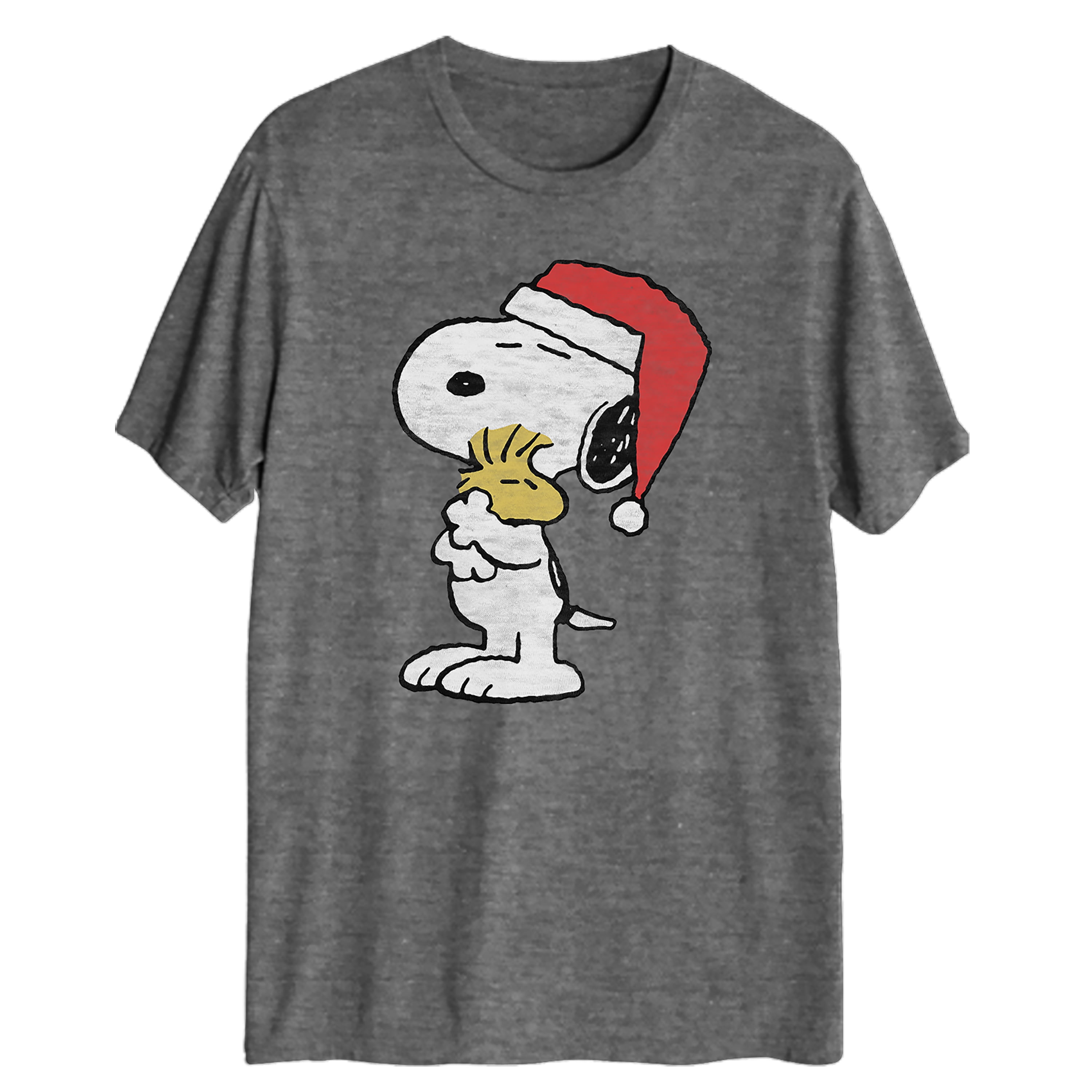 Peanuts Snoopy Holiday Hug Mens and Womens Short Sleeve T-Shirt (Graphite Heather, S-XXL ...