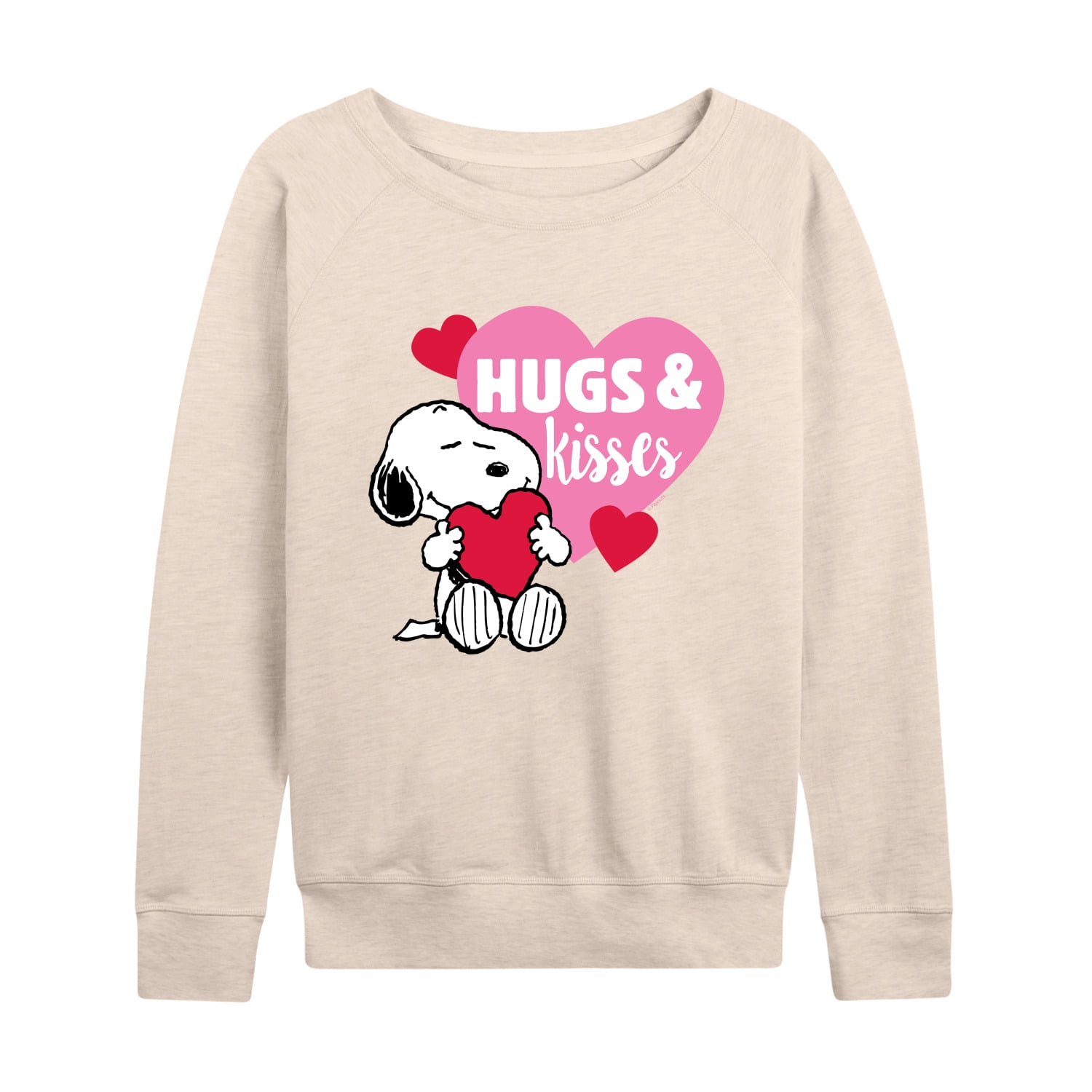 Peanuts - Snoopy Hugs And Kisses - Women's Lightweight French Terry ...