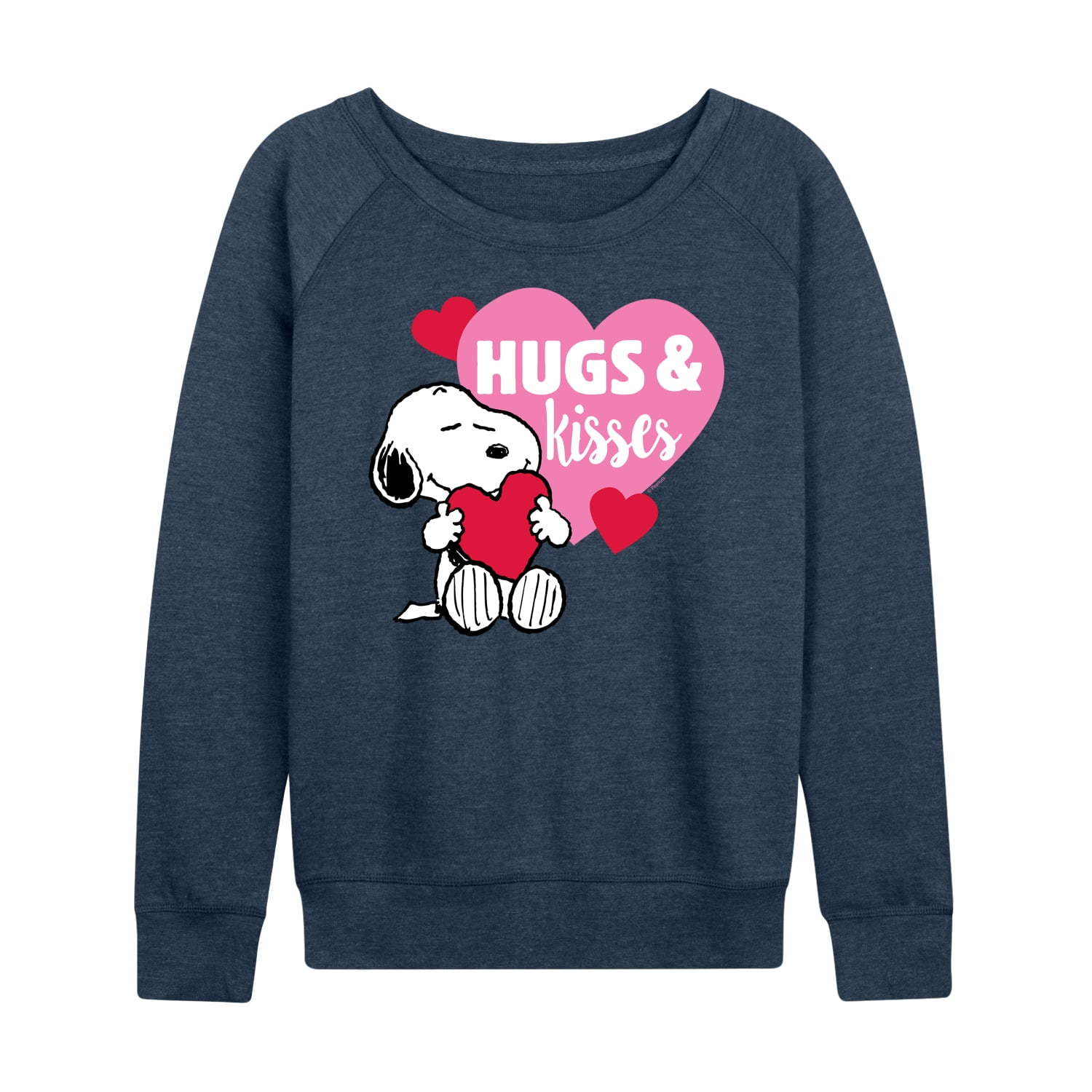 Peanuts - Snoopy Hugs And Kisses - Women's Lightweight French Terry ...