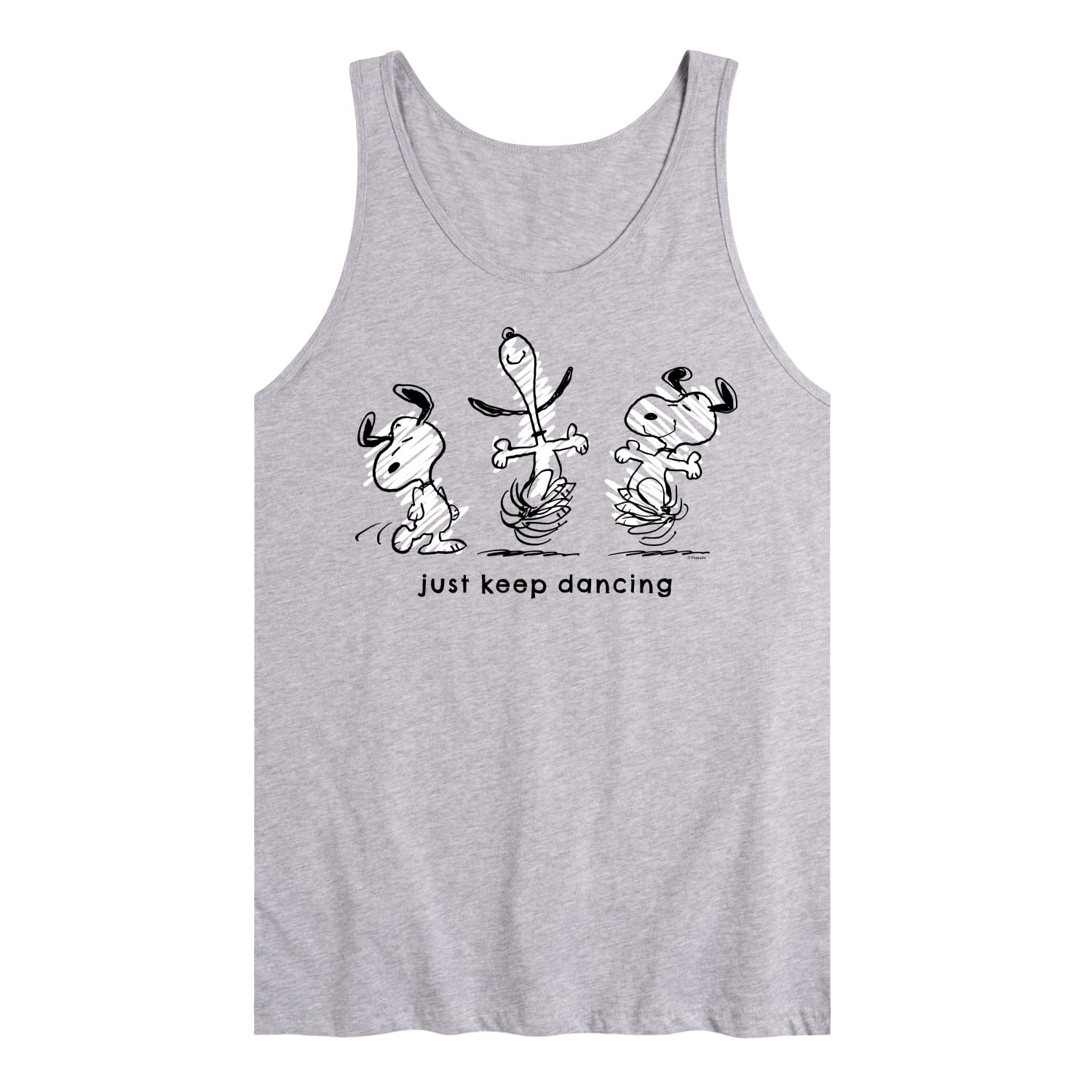 Peanuts - Snoopy Just Keep Dancing - Men's Jersey Tank Top - Walmart.com