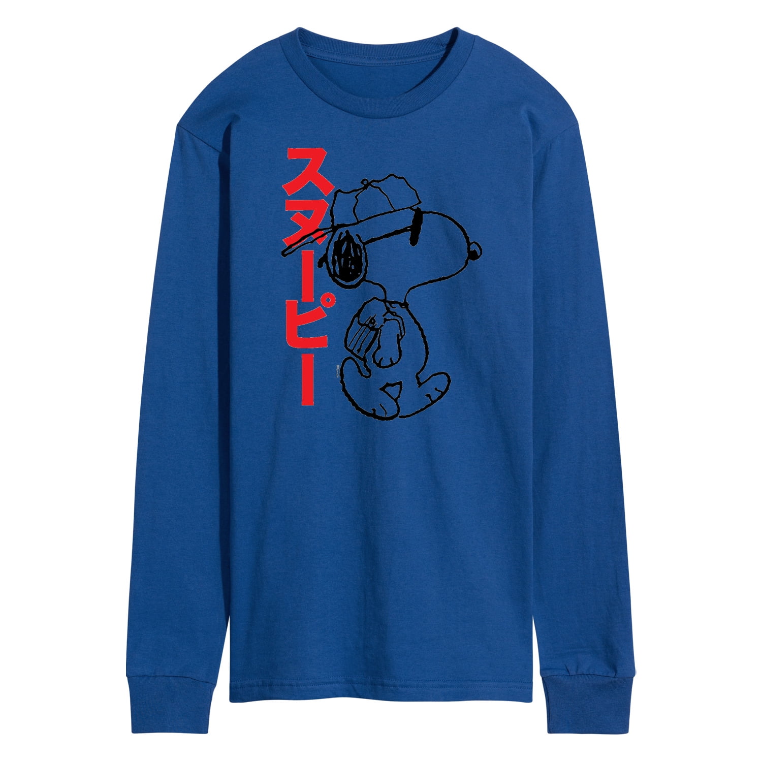 Peanuts - Snoopy Kanji - Men's Long Sleeve T-Shirt - Walmart.com