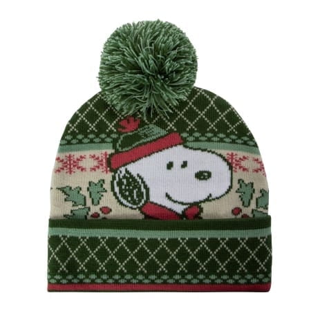 Peanuts® Snoopy Knit Beanie Pom Pom Hat - Walmart.com