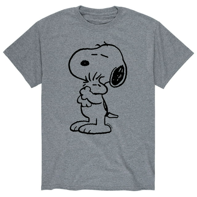 Peanuts - Snoopy Loves Woodstock - Men's Short Sleeve Graphic T-Shirt - Walmart.com