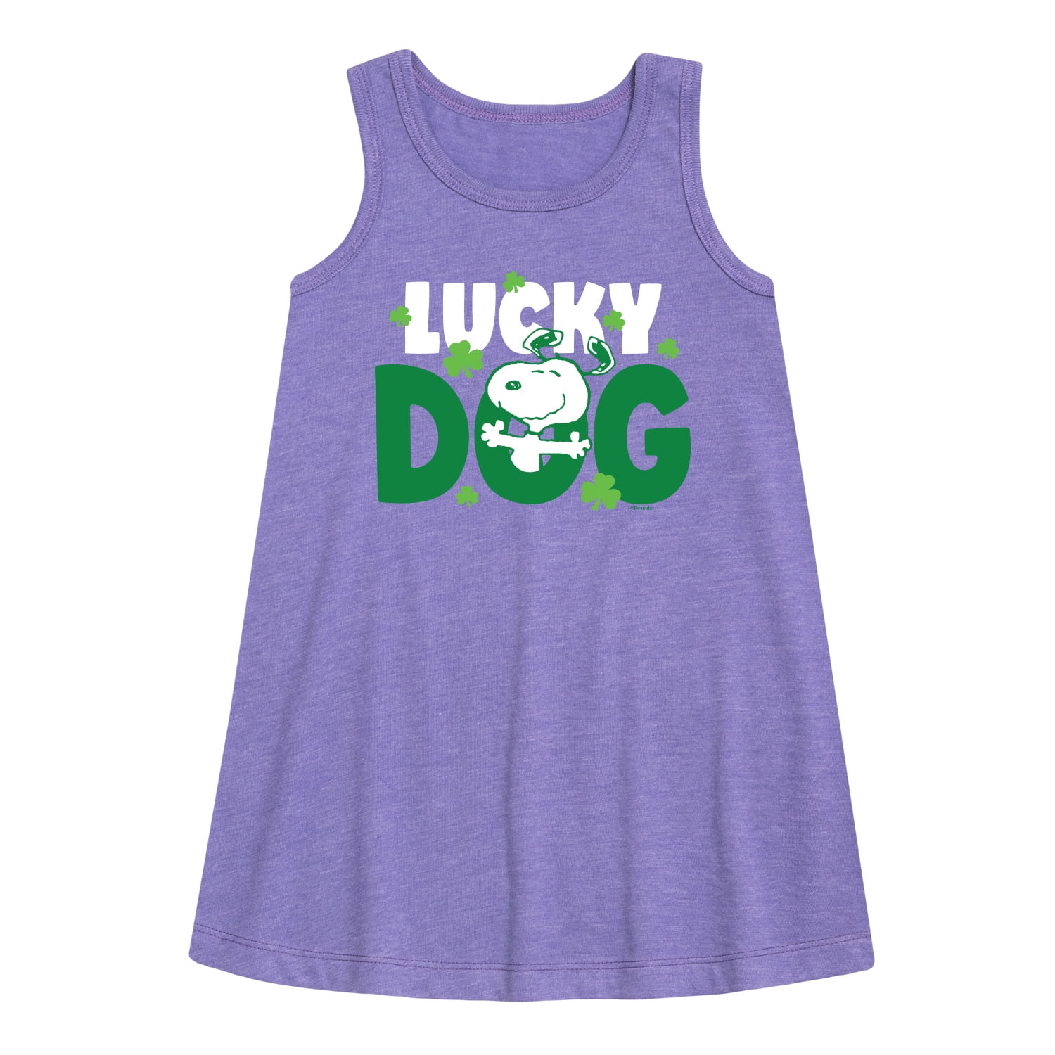 Peanuts - Snoopy Lucky Dog - Toddler and Youth Girls A-line Dress ...