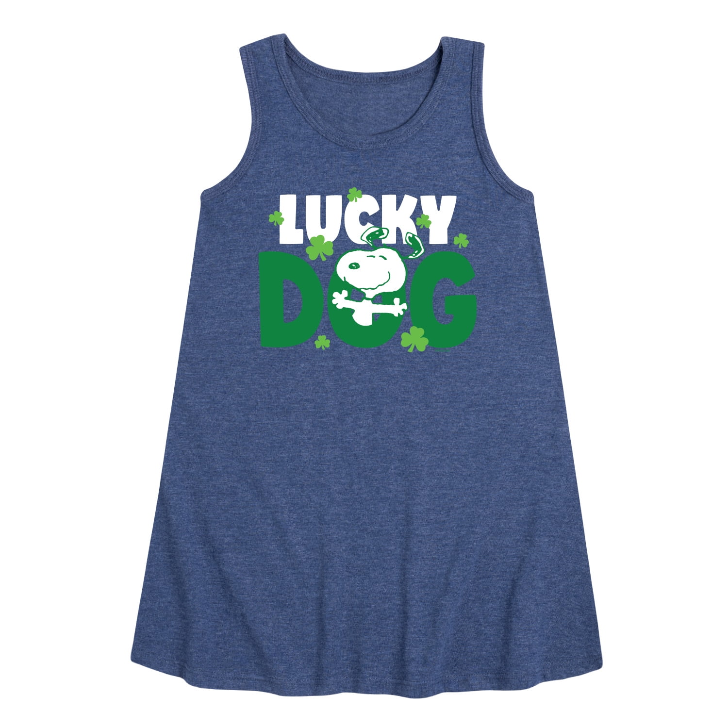 Peanuts - Snoopy Lucky Dog - Toddler and Youth Girls A-line Dress ...