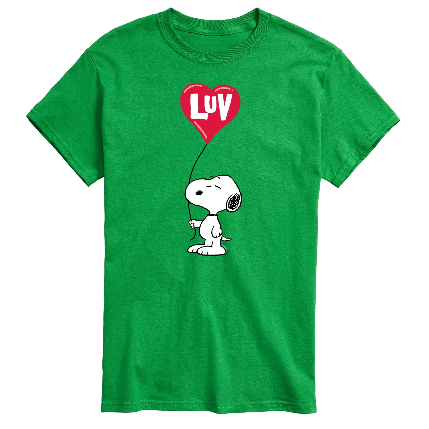 Peanuts - Snoopy Luv - Men's Short Sleeve Graphic T-Shirt - Walmart.com