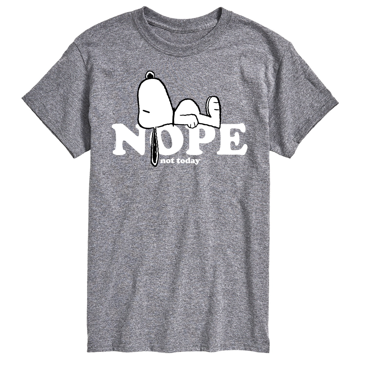Peanuts - Snoopy Nope Not Today - Men's Short Sleeve Graphic T-Shirt ...