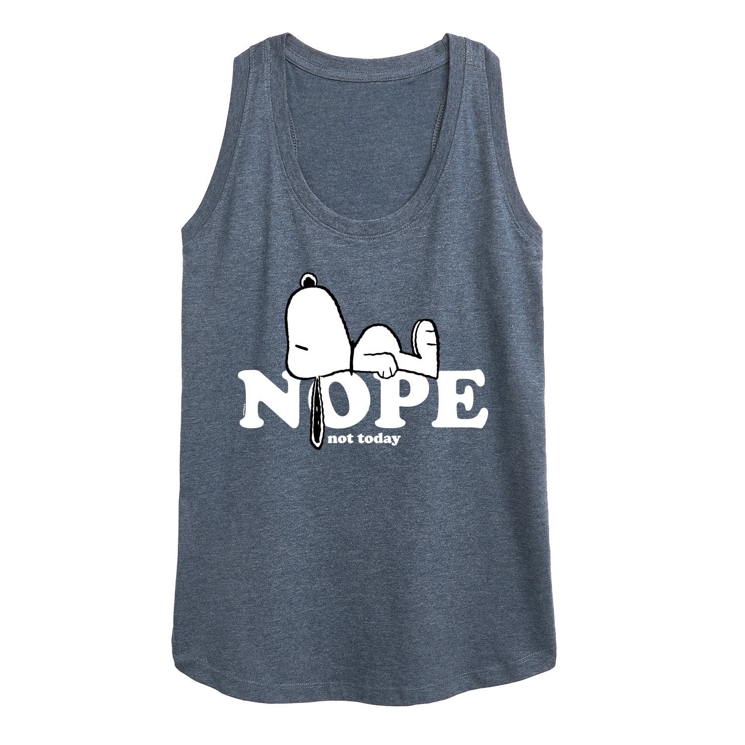 Peanuts - Snoopy Nope Not Today - Women's Racerback Graphic Tank ...