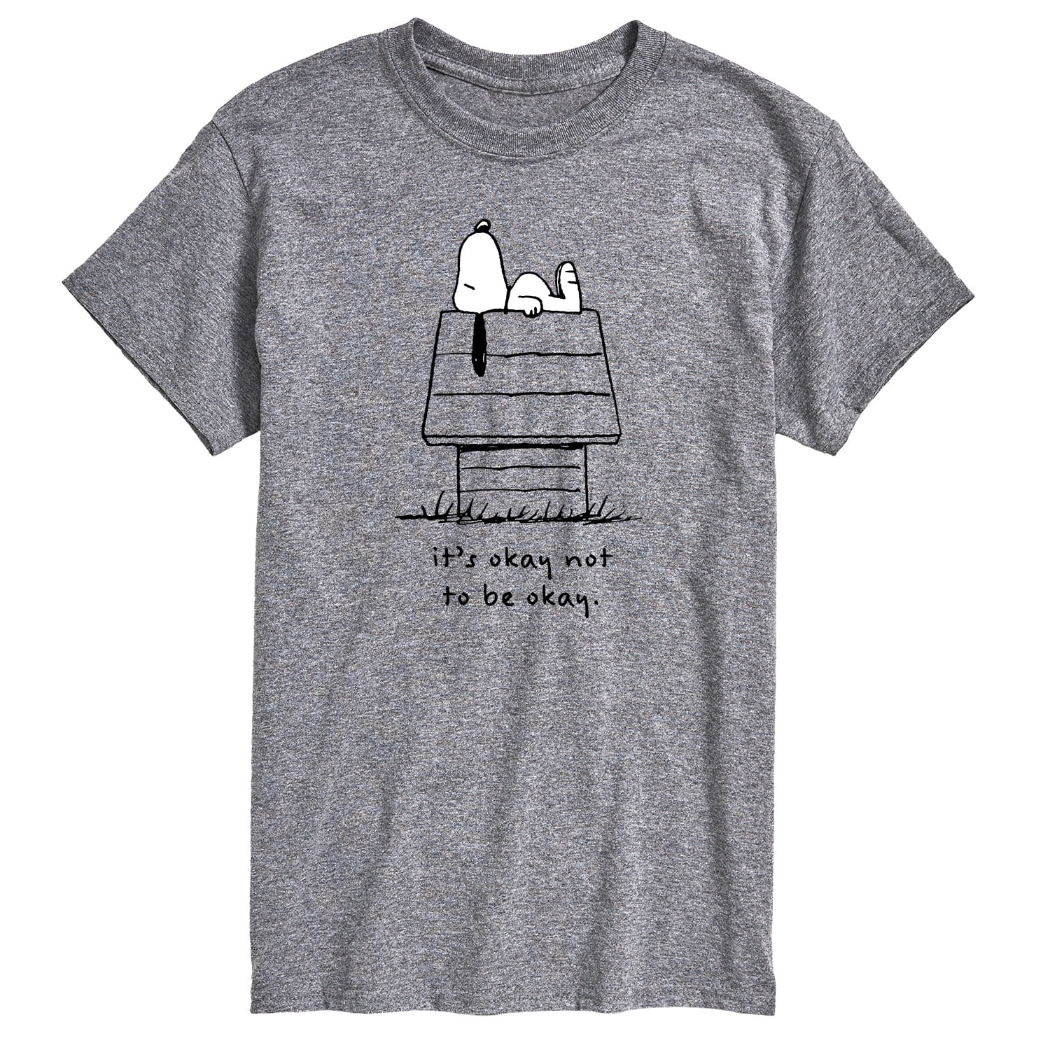 Peanuts - Snoopy Okay Not To Be Okay - Men's Short Sleeve Graphic T ...