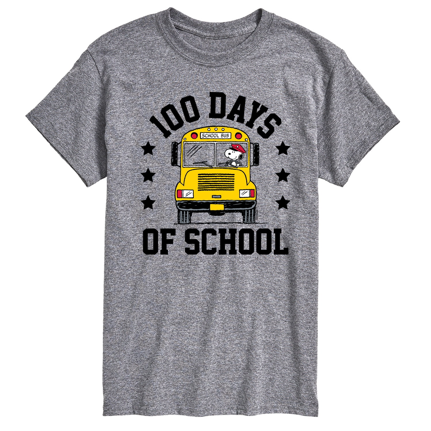 Peanuts - Snoopy One Hundred Days Of School - Men's Short Sleeve ...