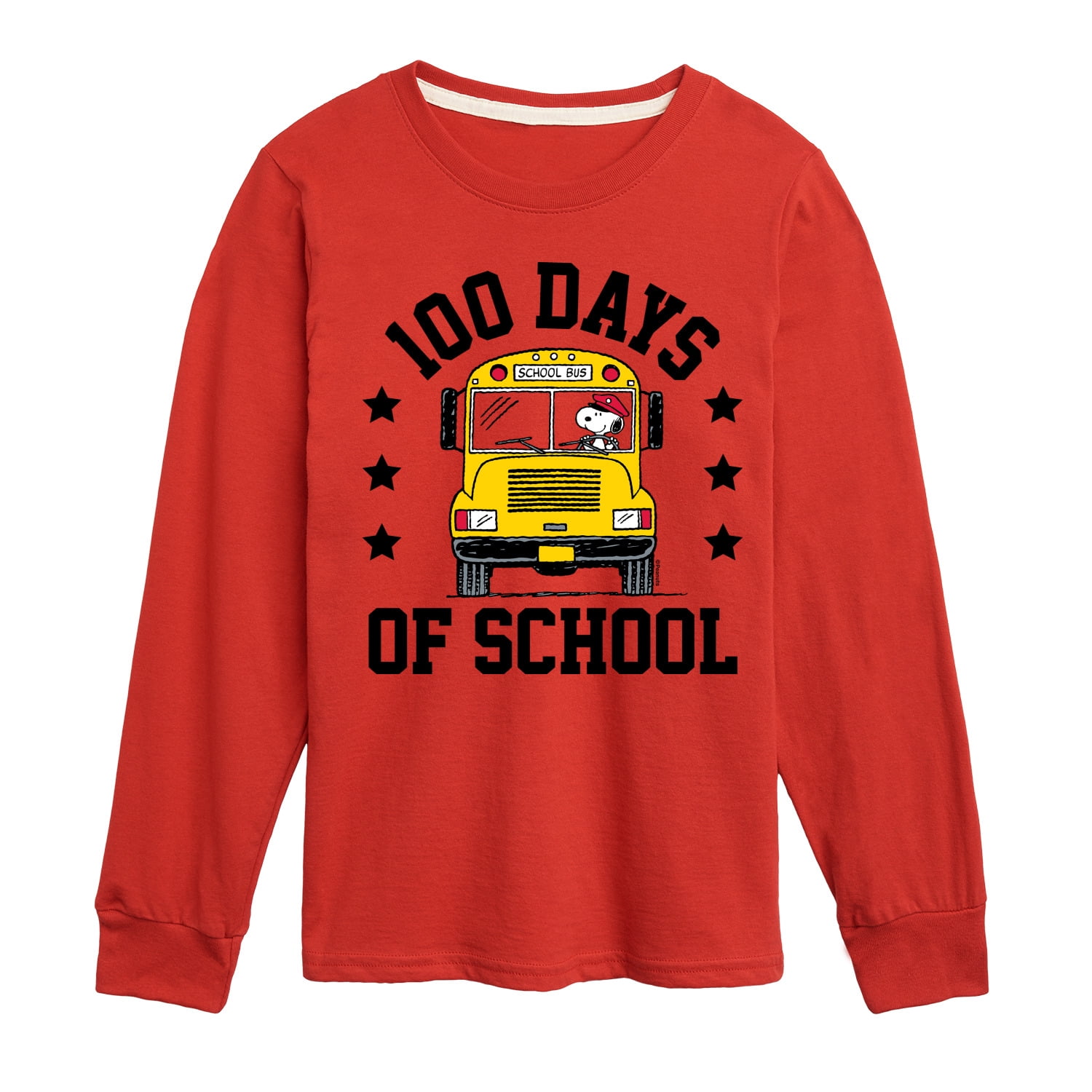 Peanuts - Snoopy One Hundred Days Of School - Toddler & Youth Long ...