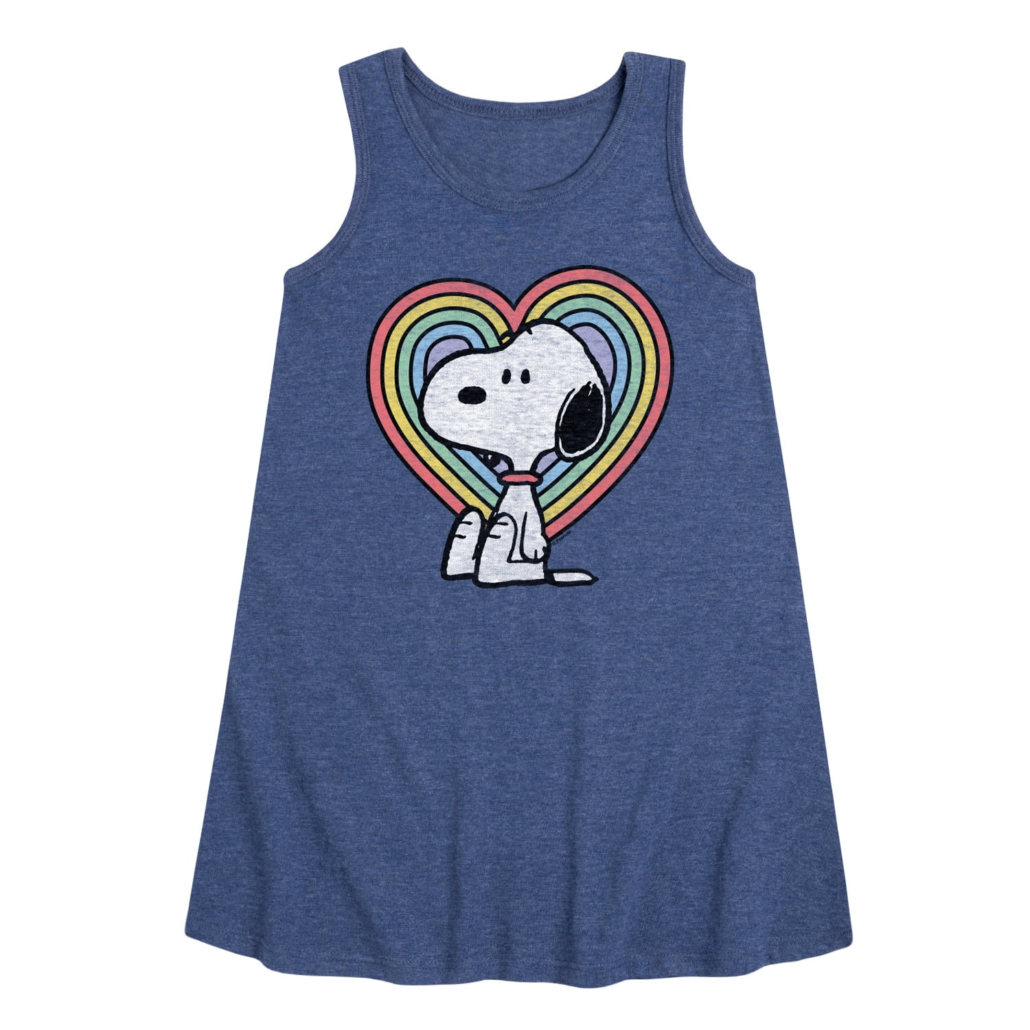 Peanuts - Snoopy Pastel Heart - Toddler & Youth Girls A-line Dress ...
